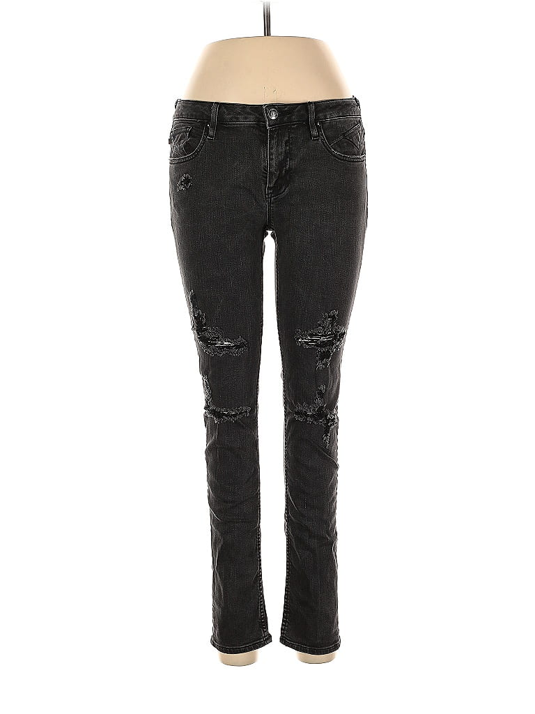 Vigoss Hearts Stars Animal Print Metallic Black Jeans 28 Waist - 73% ...