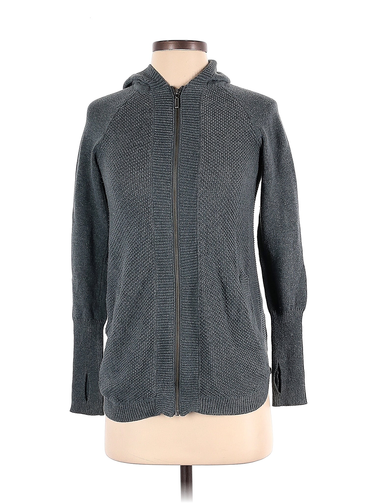 Akini Color Block Solid Gray Cardigan Size XS - 60% off | thredUP