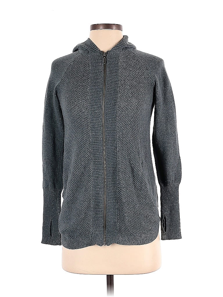 Akini Color Block Solid Gray Cardigan Size XS - 60% off | thredUP