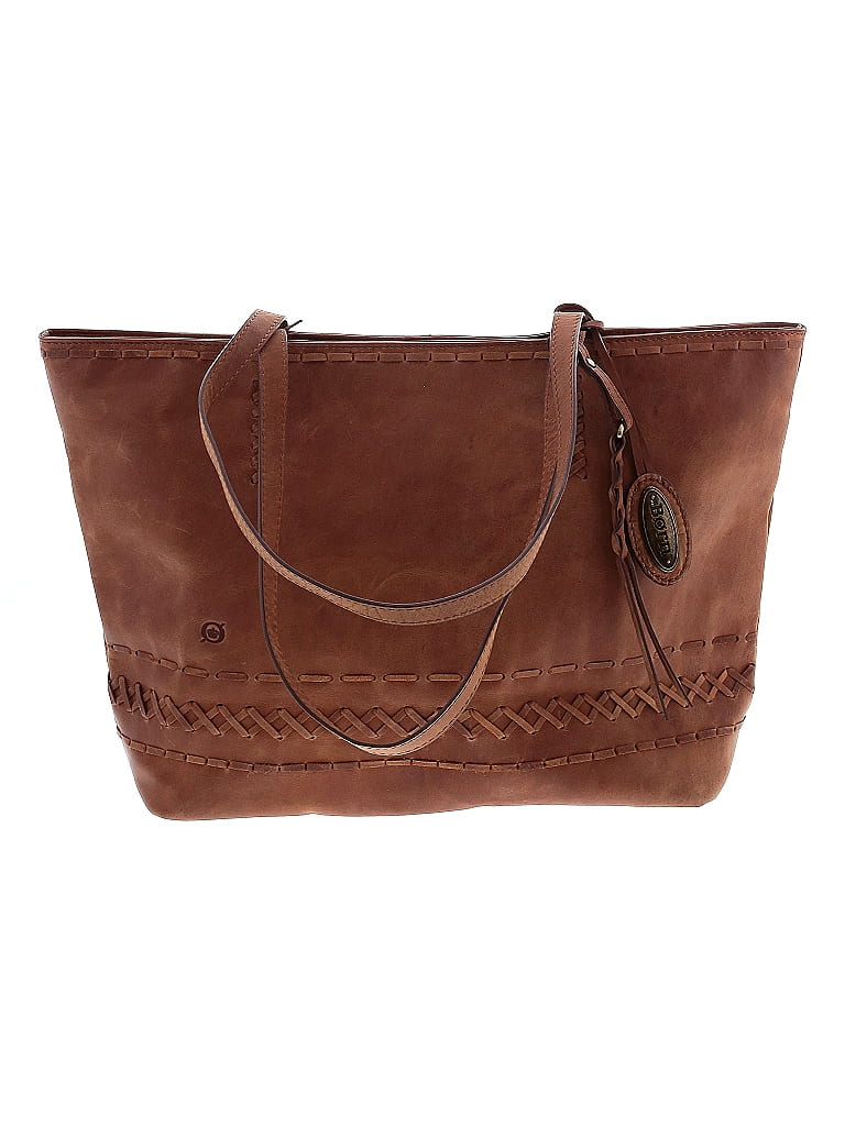Born 100% Leather Brown Leather Shoulder Bag One Size - 56% off | ThredUp