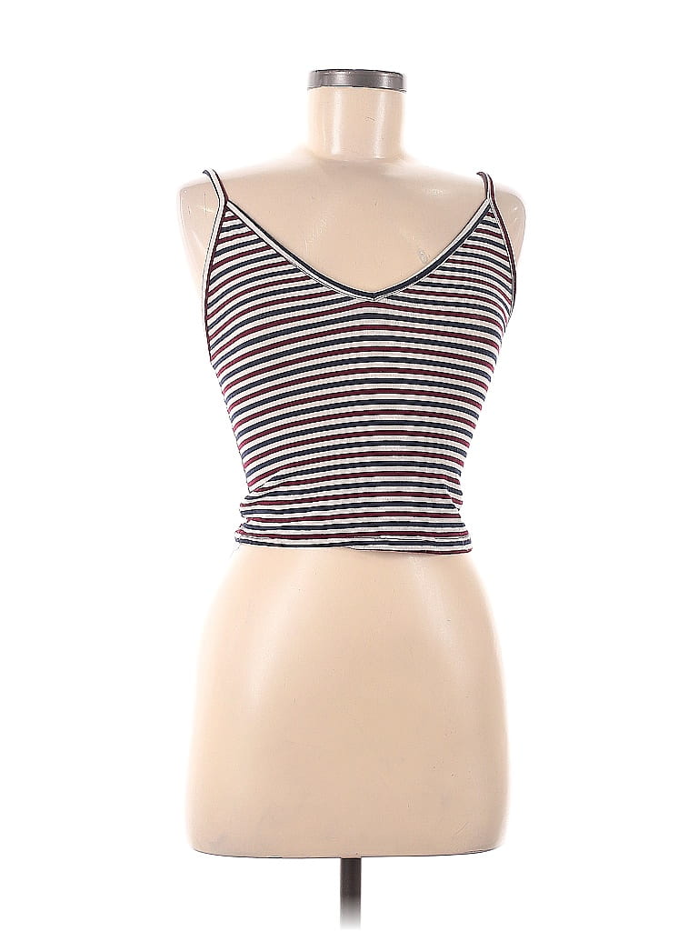 Brandy Melville Stripes Multi Color Ivory Tank Top One Size - 31% off ...