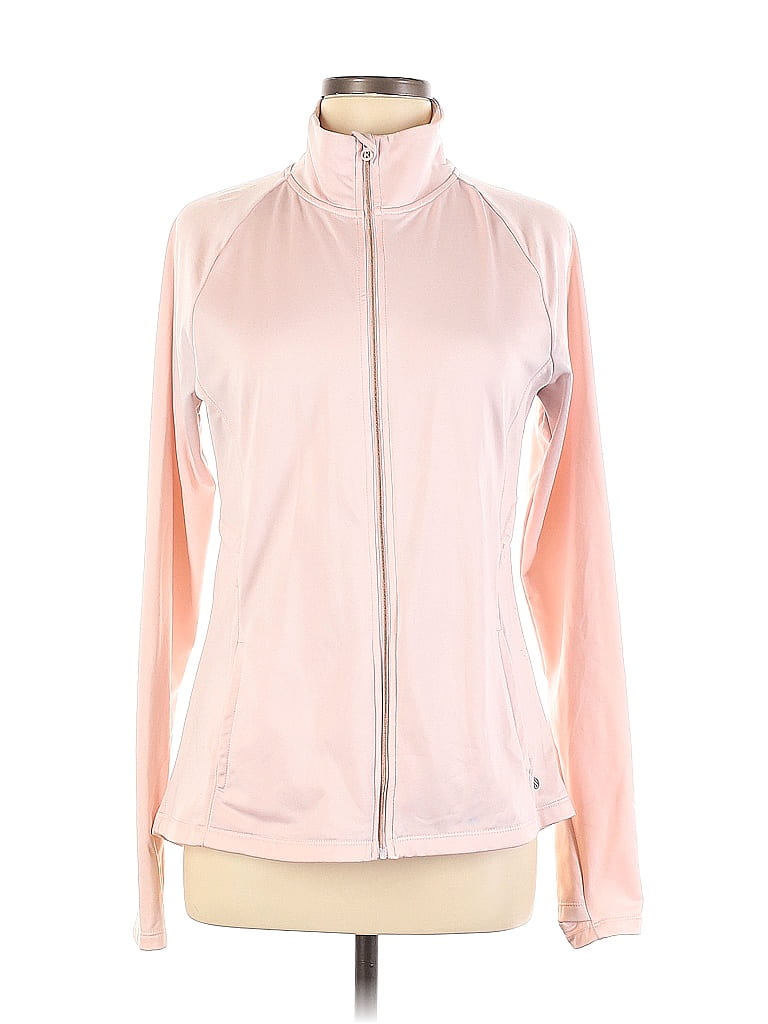 Layer 8 Solid Pink Track Jacket Size M - 54% off | thredUP