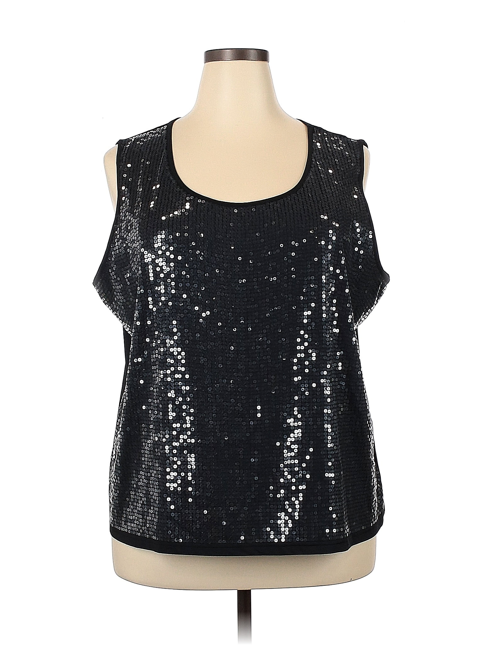 Joan Rivers Black Sleeveless Top Size 3X (Plus) - 50% off | thredUP