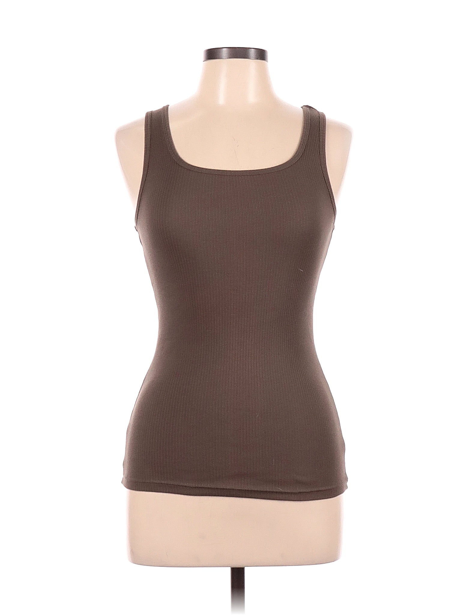 CAbi 100% Cotton Solid Brown Tank Top Size M - 69% off | thredUP