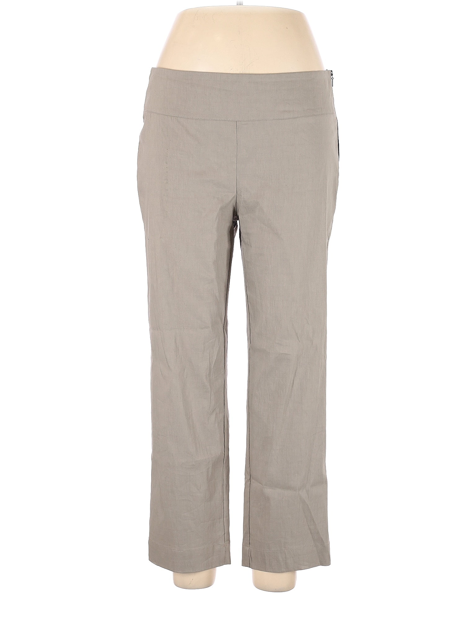 Sarah Pacini Gray Linen Pants Size XL (4) - 82% off | thredUP