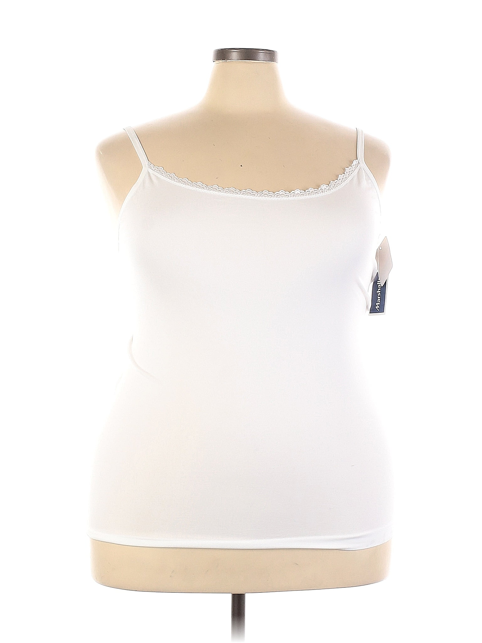Assorted Brands White Ivory Tank Top Size 3X (Plus) - -21% off | thredUP