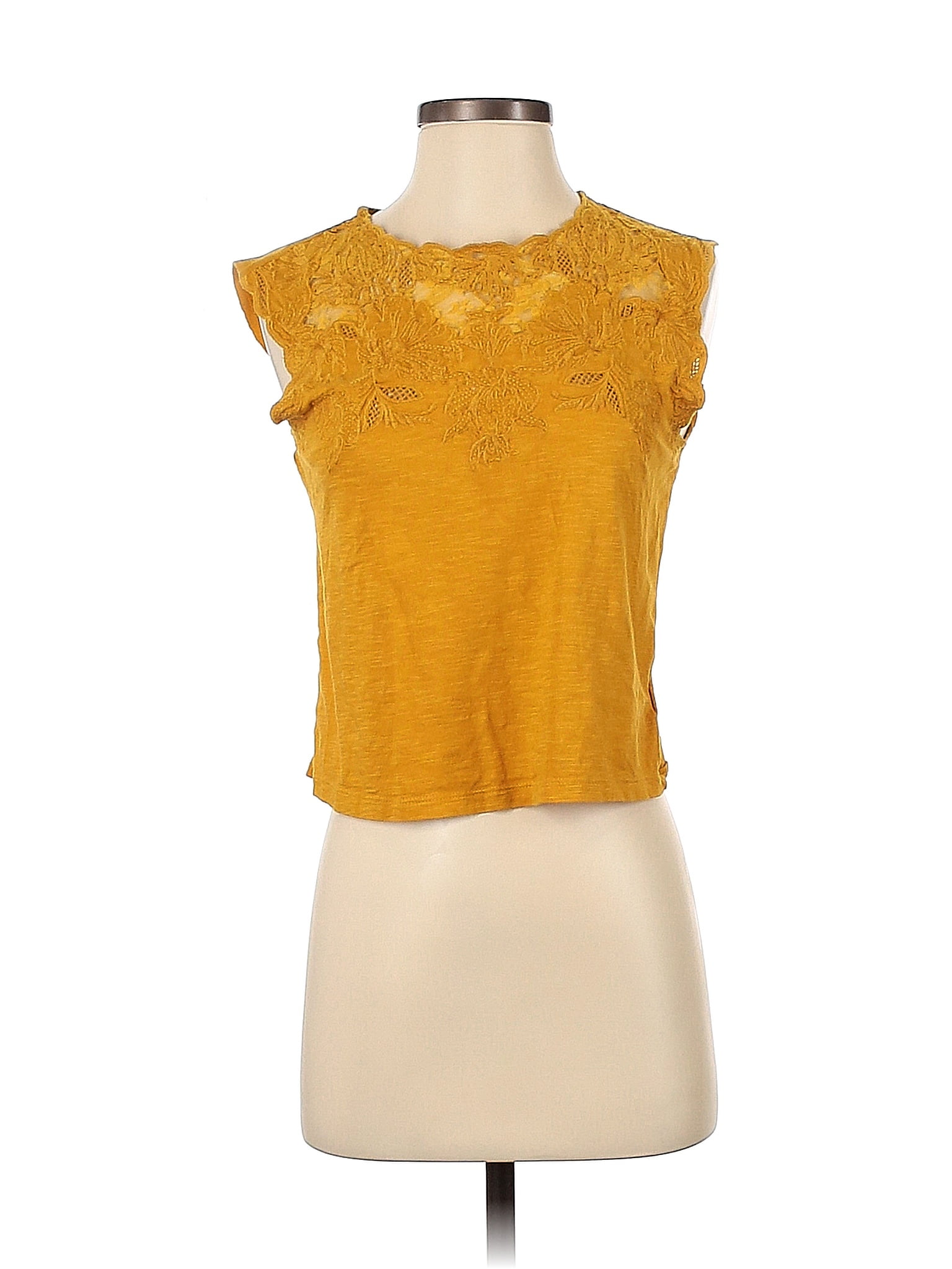 Express Yellow Sleeveless Top Size XS - 59% off | thredUP