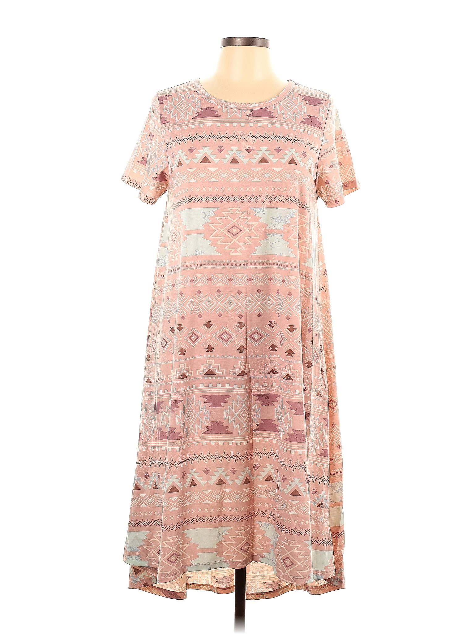 Lularoe Pink Casual Dress Size L - 70% off | ThredUp