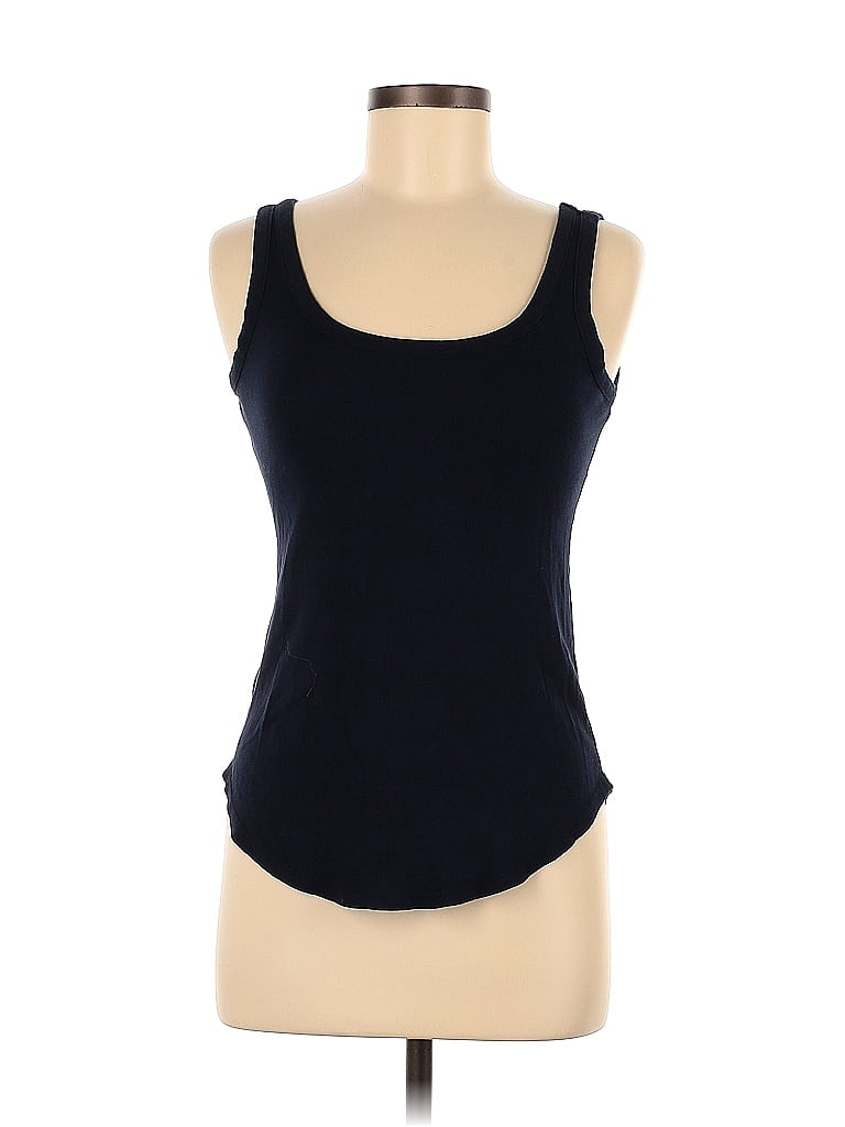 Ann Taylor Loft 100 Cotton Solid Black Tank Top Size M 44 Off Thredup