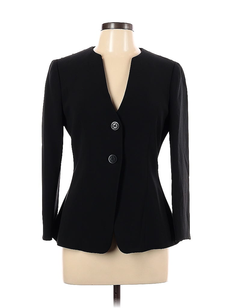 Giorgio Armani 100% Silk Solid Black Silk Blazer Size 42 (FR) - 89% off | ThredUp