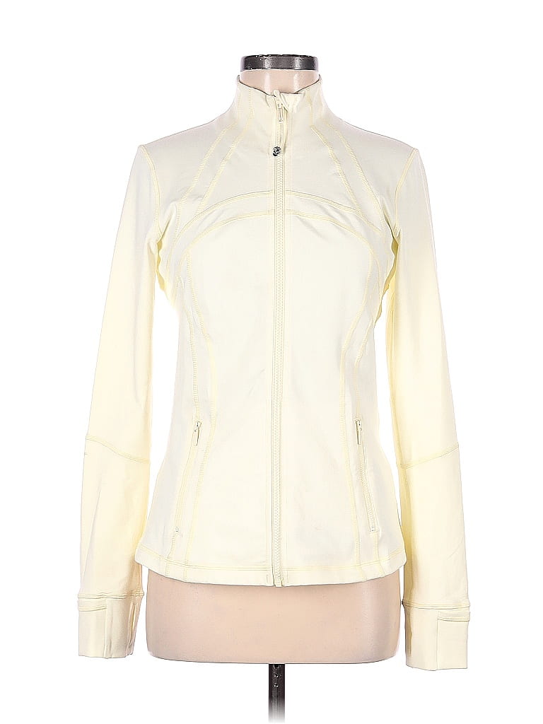Lululemon Athletica Solid Yellow Ivory Track Jacket Size 8 - 69% off ...