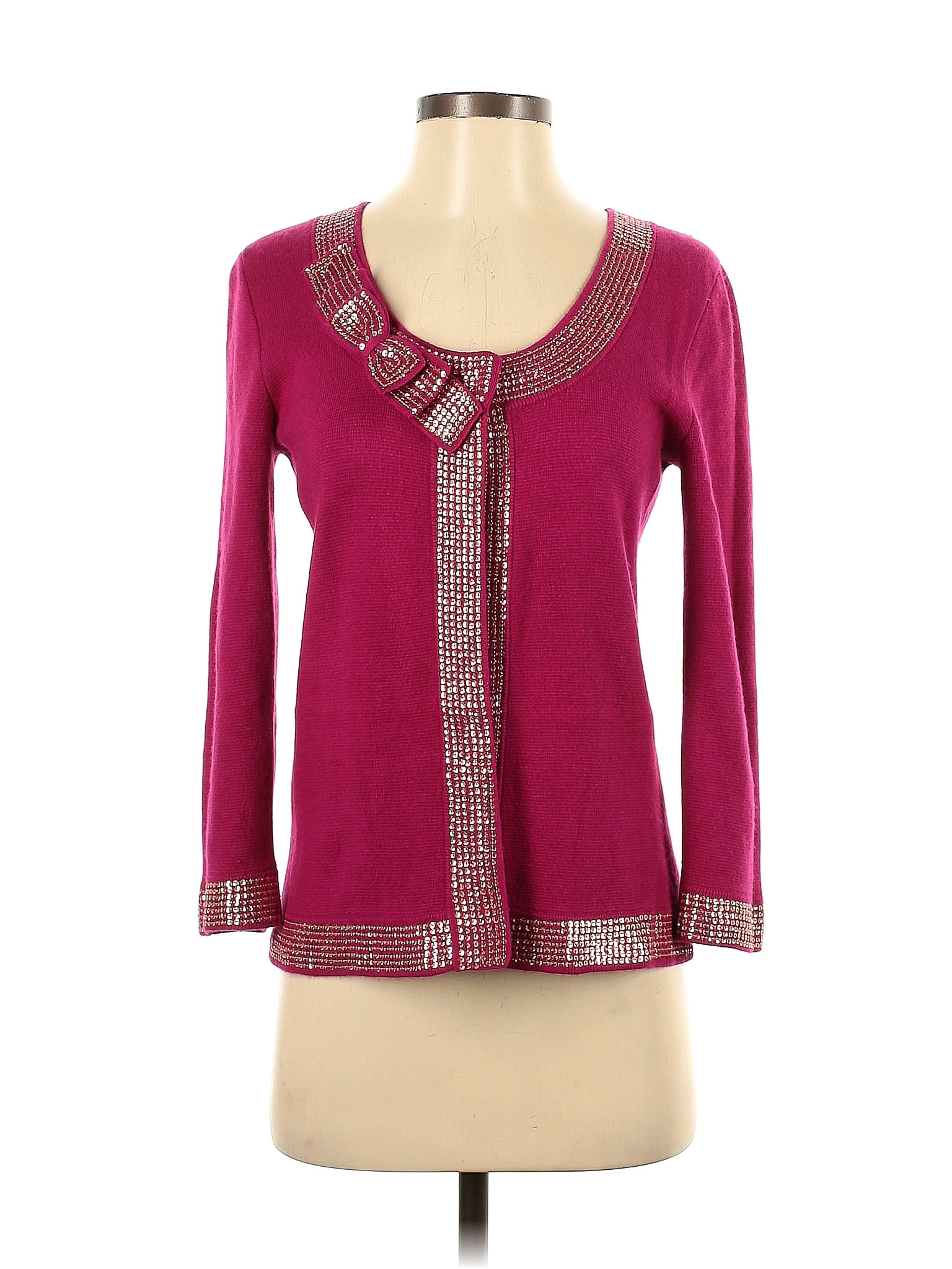Kate Spade New York Color Block Pink Silk Cardigan Size S - 78% off ...
