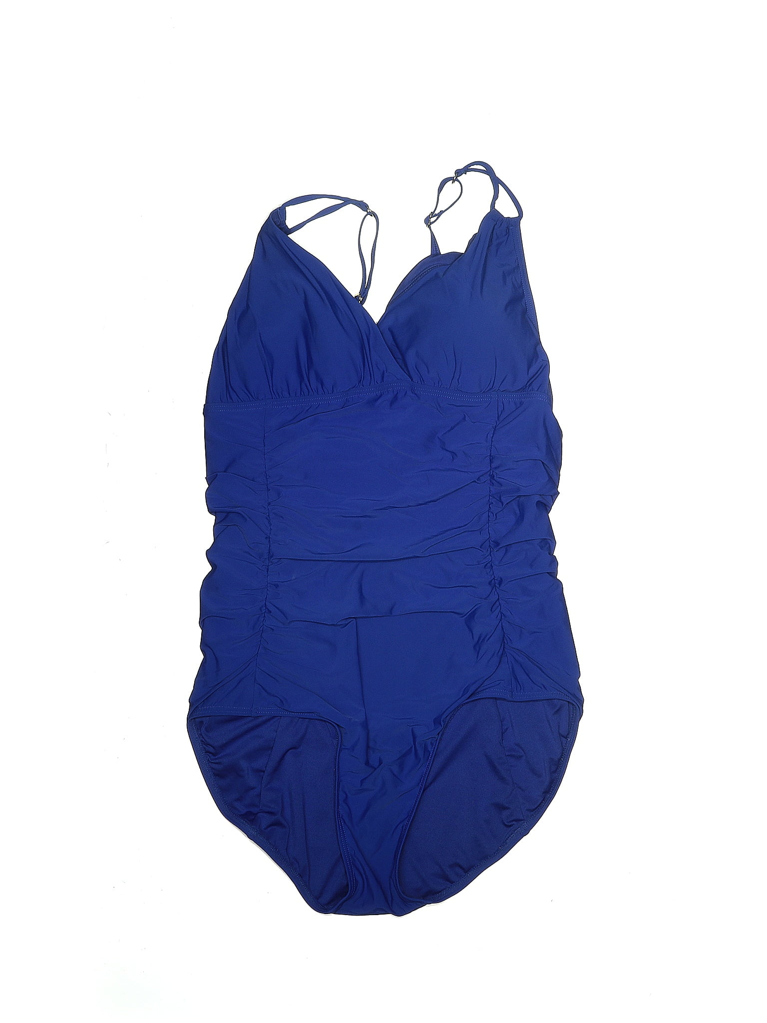 Calvin Klein Solid Blue One Piece Swimsuit Size 14 70 Off Thredup
