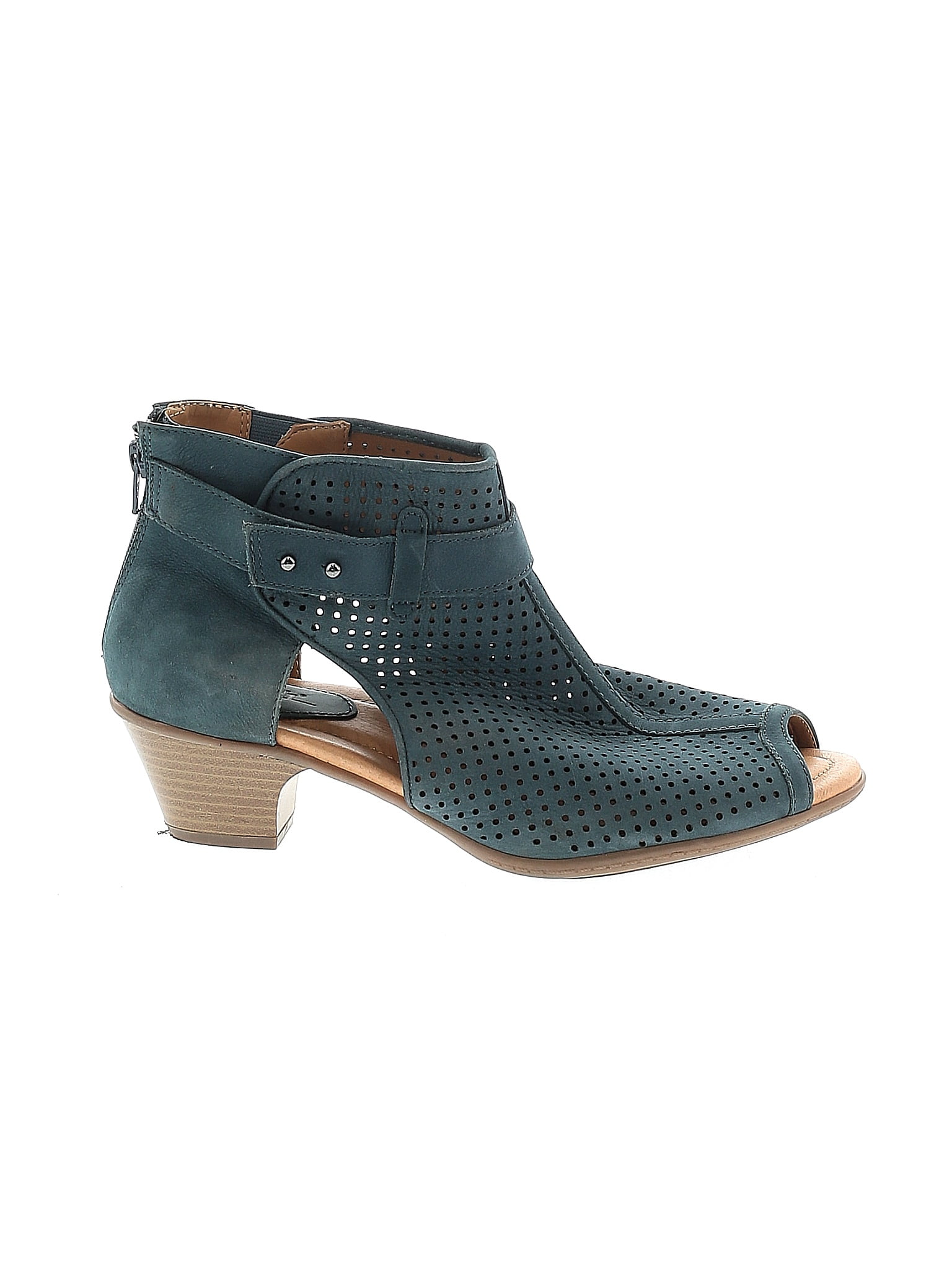 Earth Solid Teal Blue Heels Size 9 1/2 - 70% off | thredUP