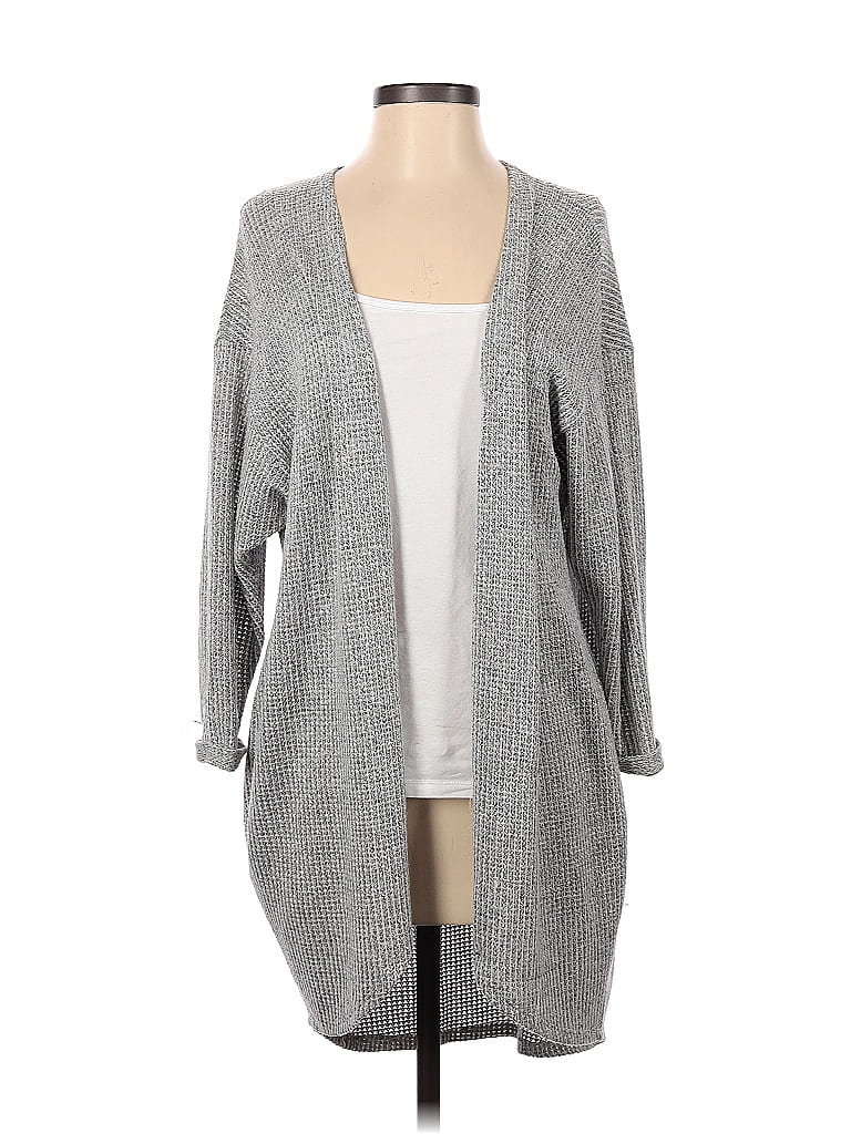 Allison Joy 100% Polyester Color Block Marled Gray Cardigan Size S - 70 ... Allison Joy 100% Polyester Color Block Marled Gray Cardigan Size S - 70 ...