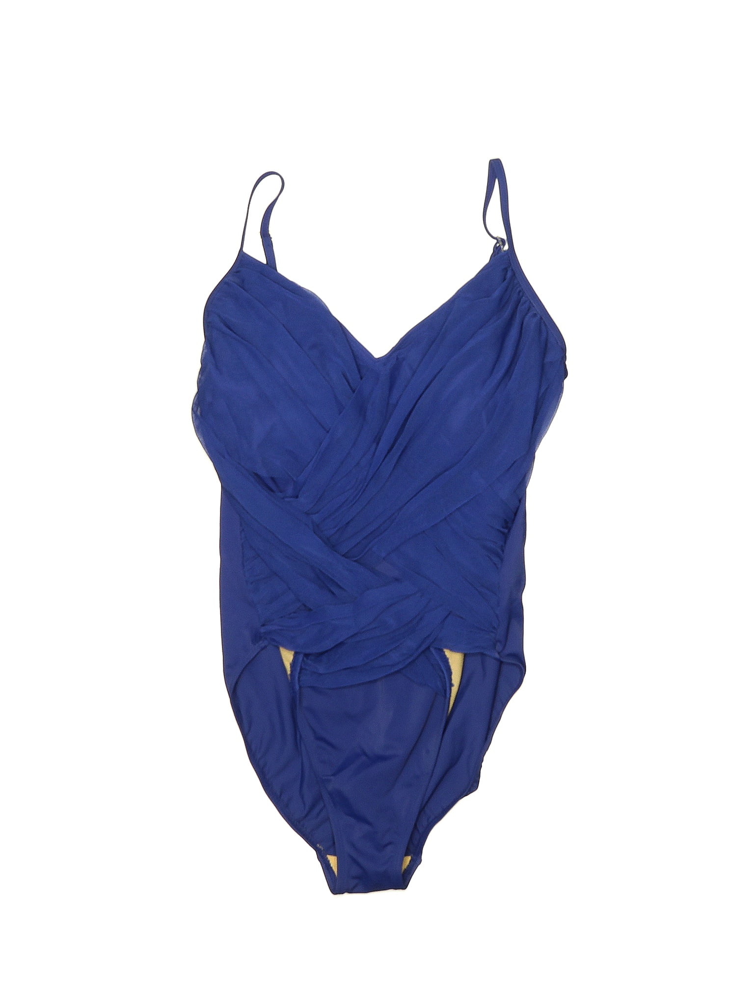 Spiegel Solid Blue One Piece Swimsuit Size 12 - 77% off | thredUP