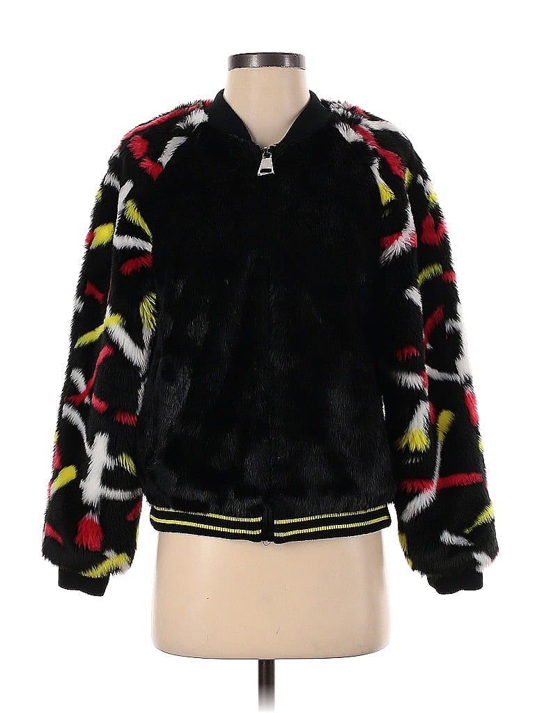Heurueh Black Real People Faux Fur Jacket Size S - 75% off | thredUP
