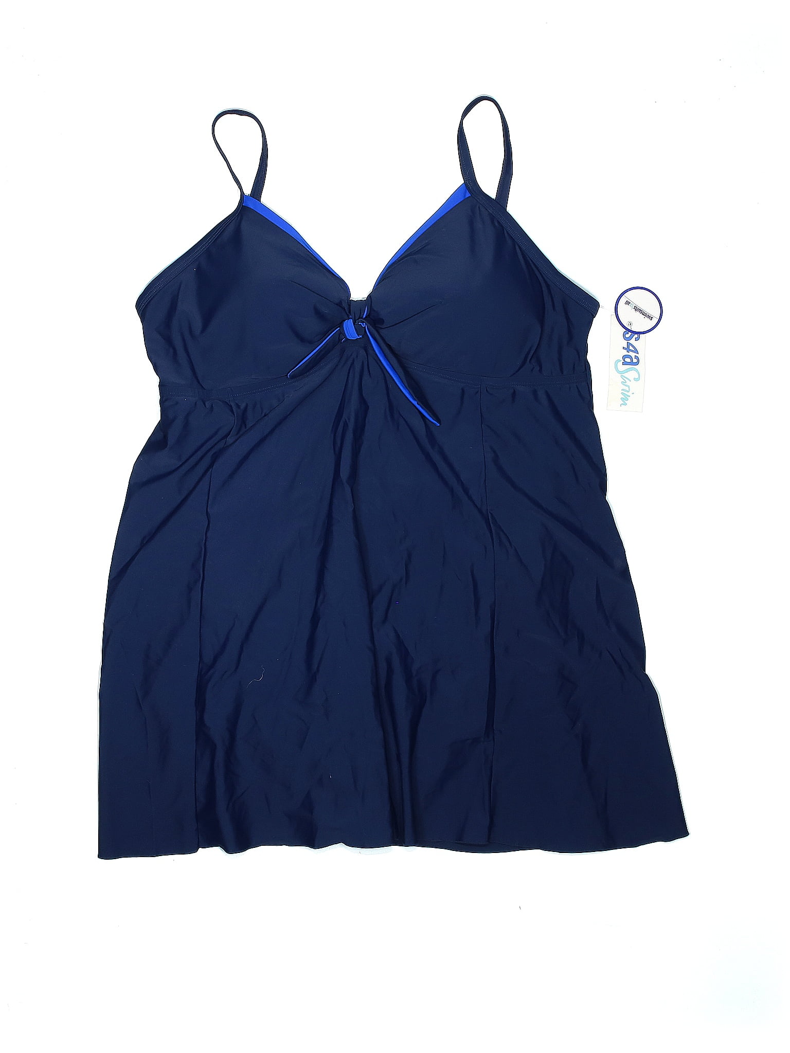 Swimsuits for all Solid Blue Swimsuit Top Size 22 (Plus) - 55% off ...