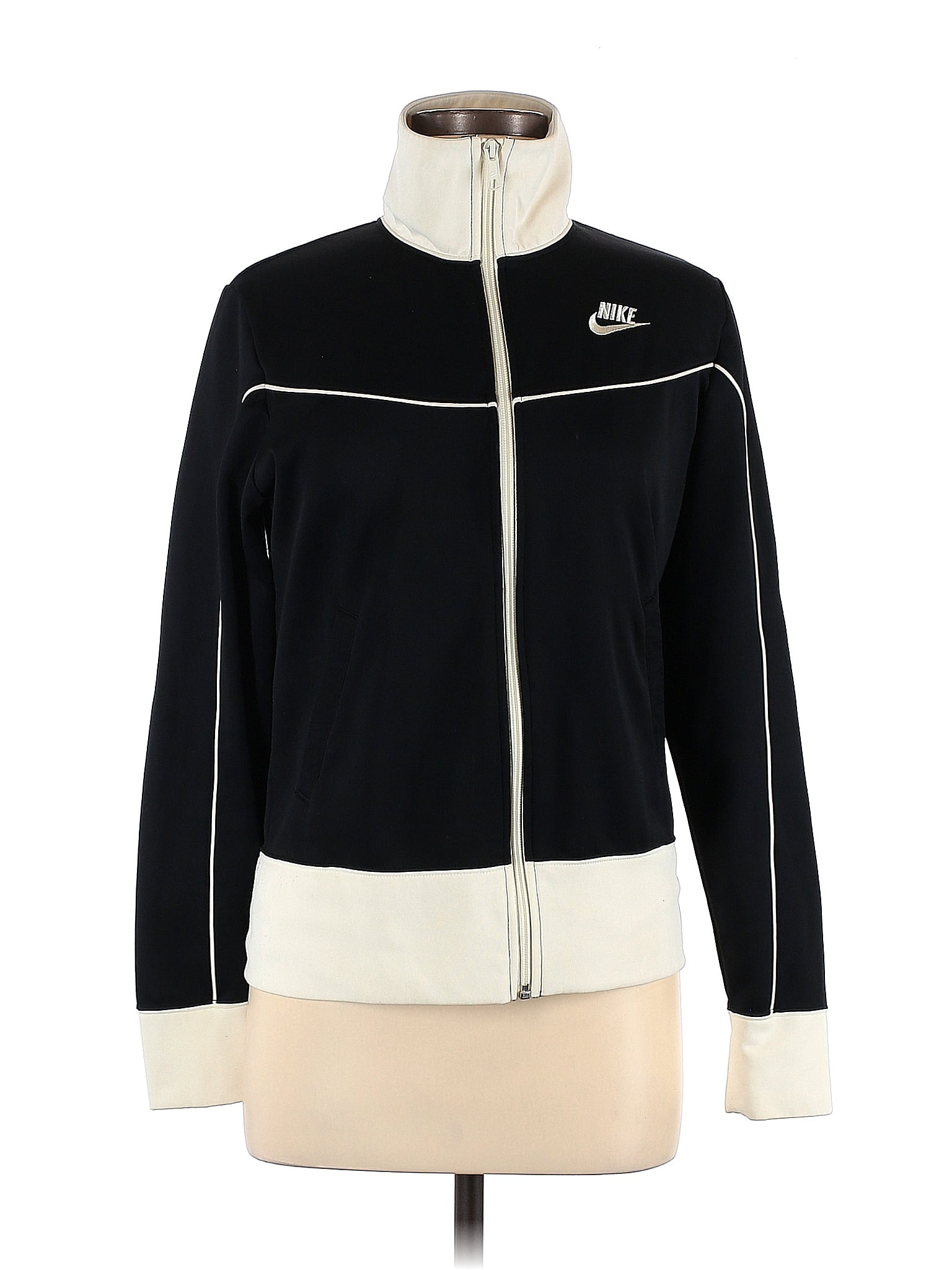 Nike 100% Polyester Black Track Jacket Size M - 63% off | ThredUp