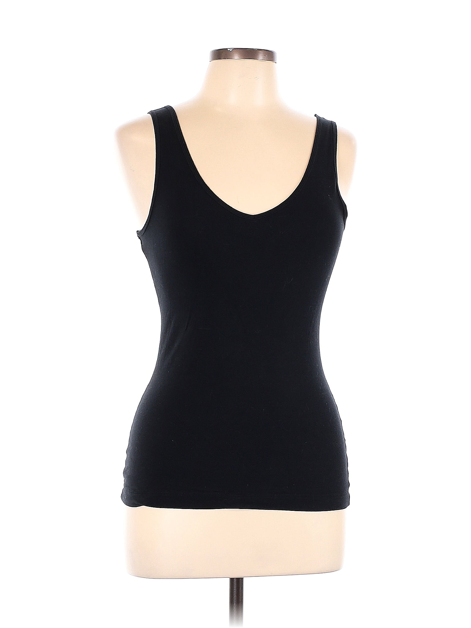 Assorted Brands Solid Black Tank Top Size L - 56% off | thredUP