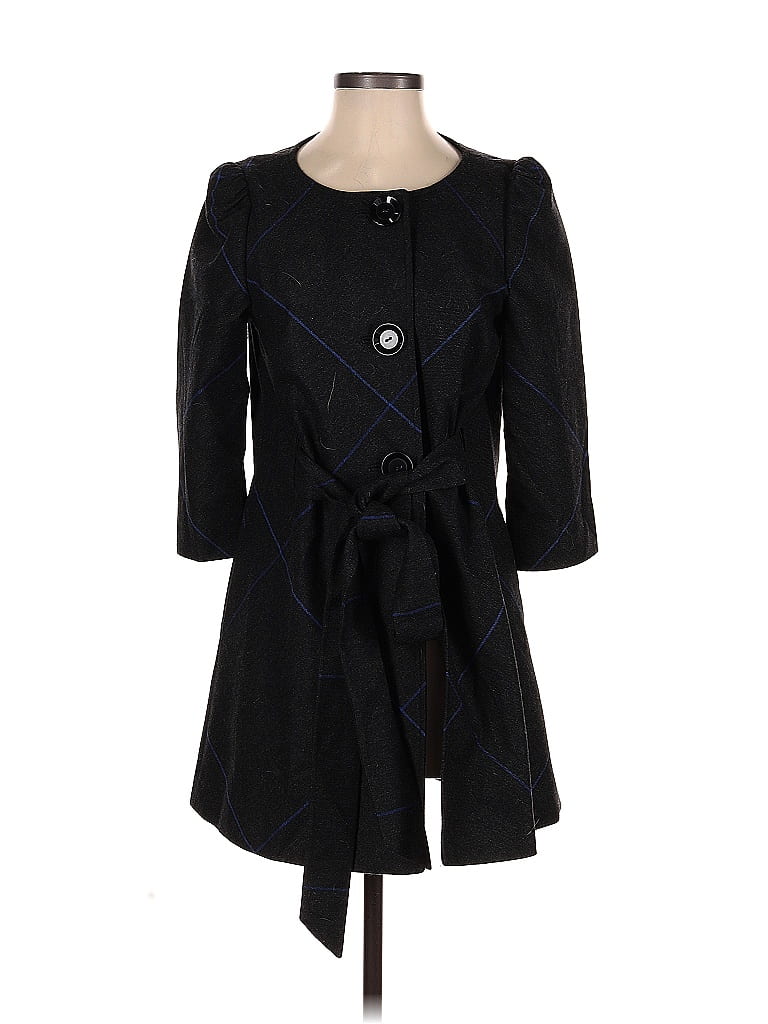 Classiques Entier Solid Black Wool Coat Size S - 84% off | thredUP