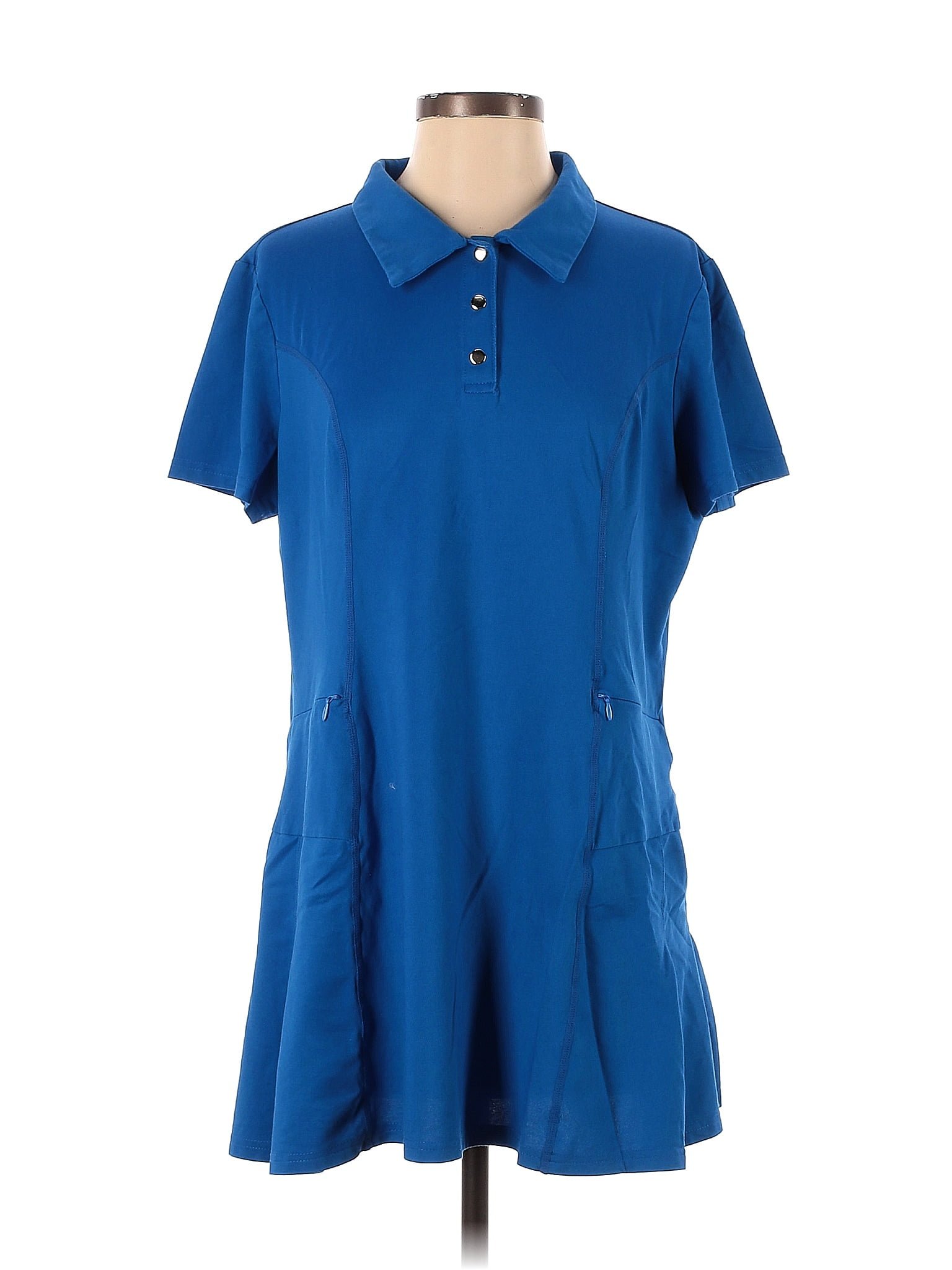 Assorted Brands Solid Blue Casual Dress Size S 54 Off Thredup