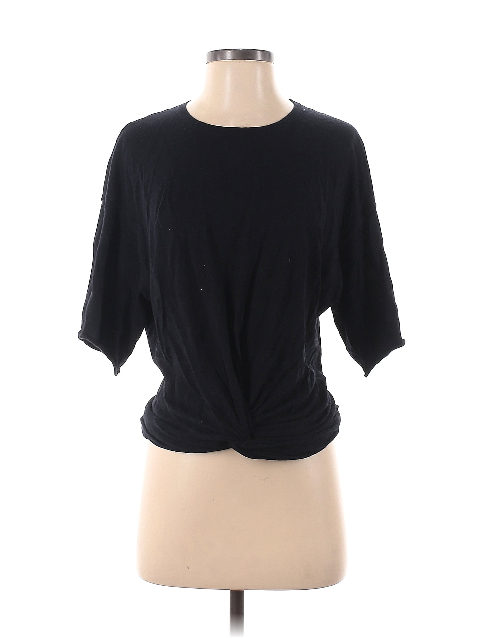 Zara 100% Cotton Black Short Sleeve Top Size M - 42% off | thredUP
