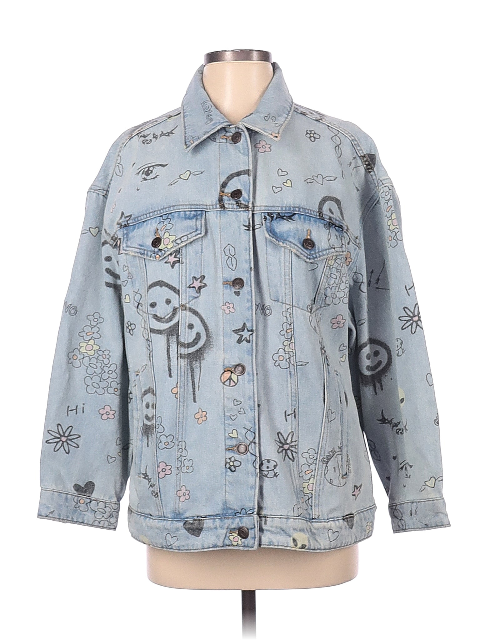 Wild Fable 100% Cotton Blue Denim Jacket Size XS - 40% off | thredUP