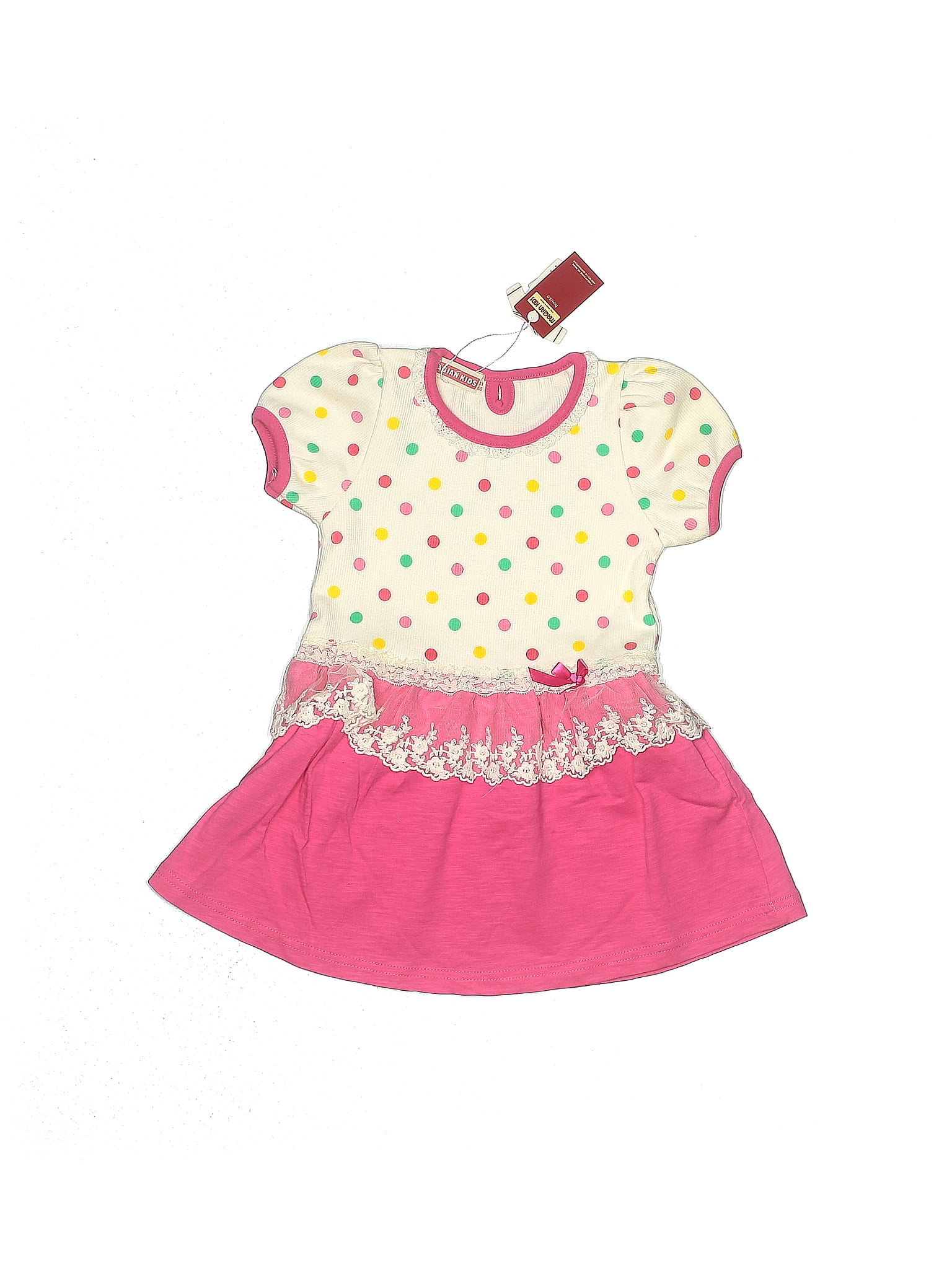 Magian Kids 100% Cotton Pink Dress Size 7 - 48% off | thredUP