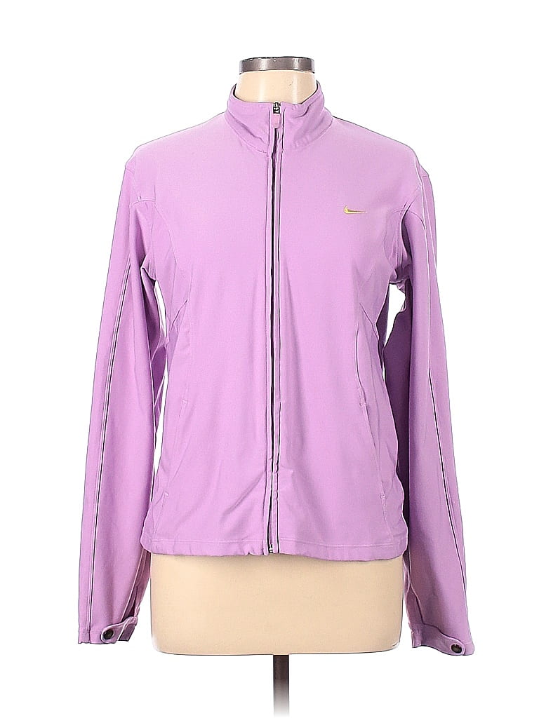 Nike Solid Purple Track Jacket Size L - 63% off | thredUP