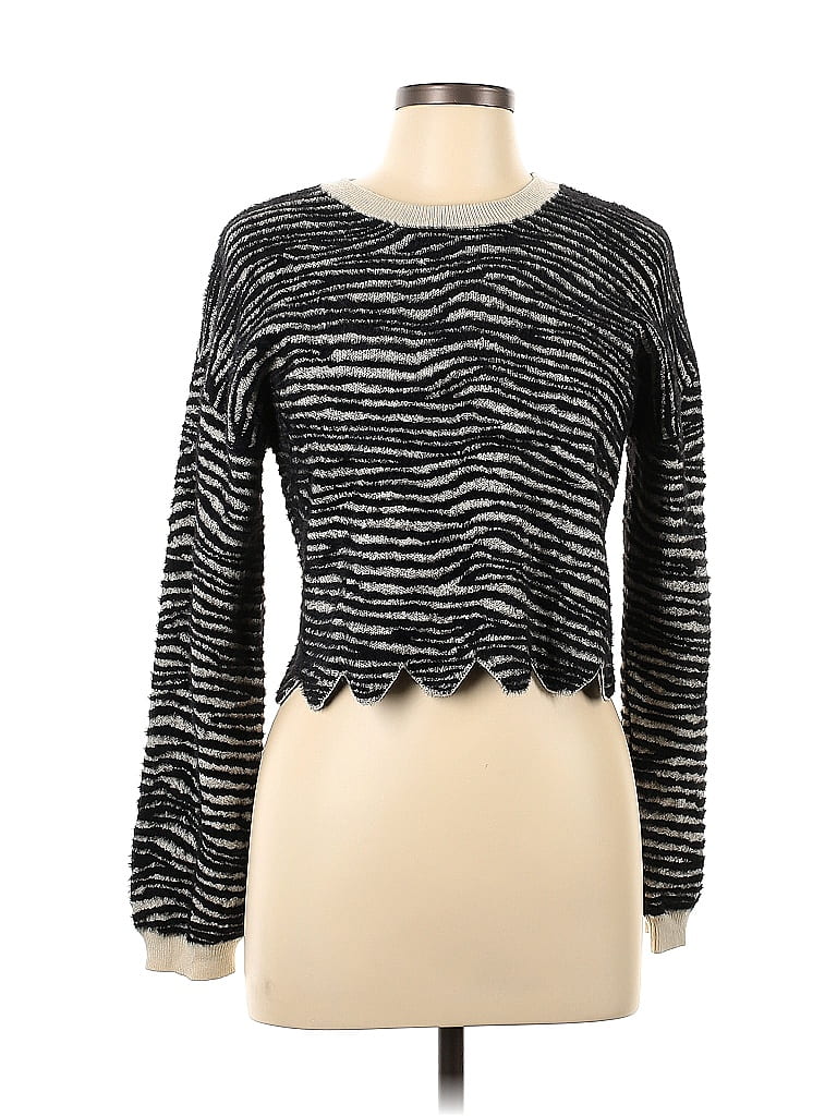 J.O.A. Just One Answer Color Block Black Pullover Sweater Size L - 71% ...