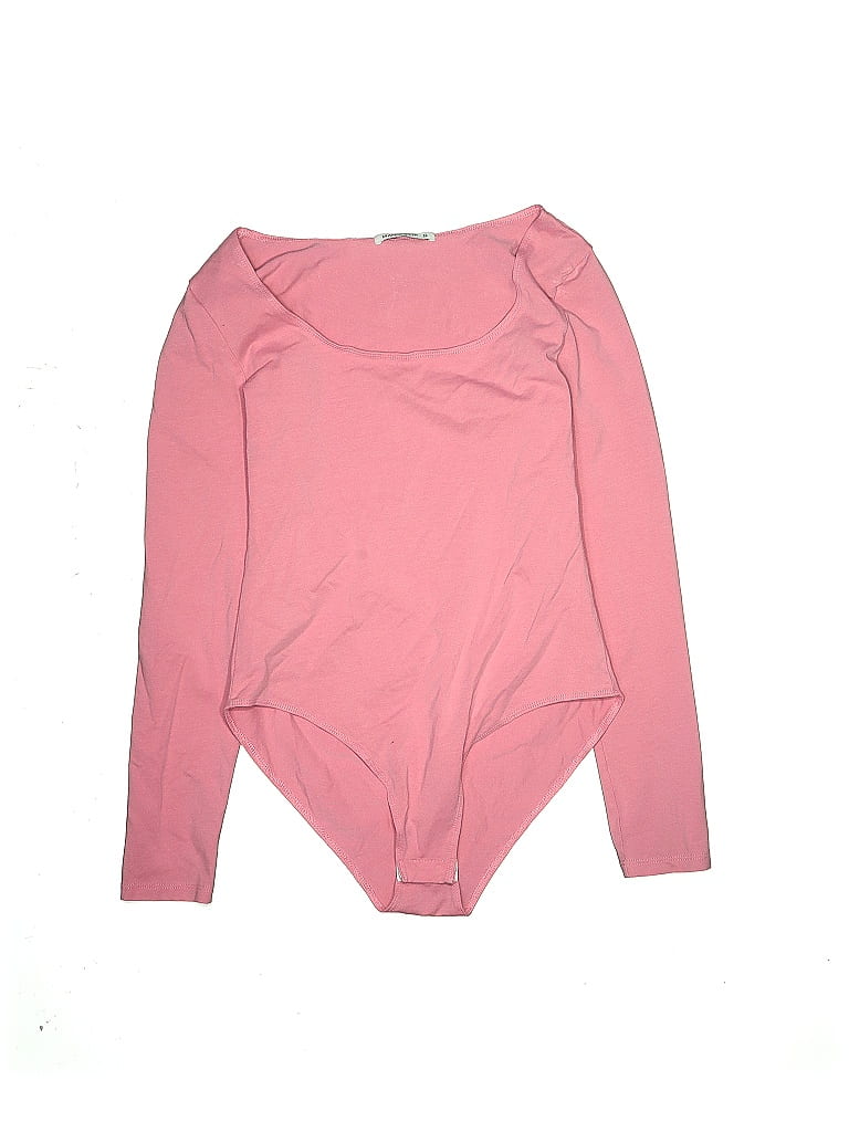 Mango Solid Pink Bodysuit Size S 66 Off Thredup