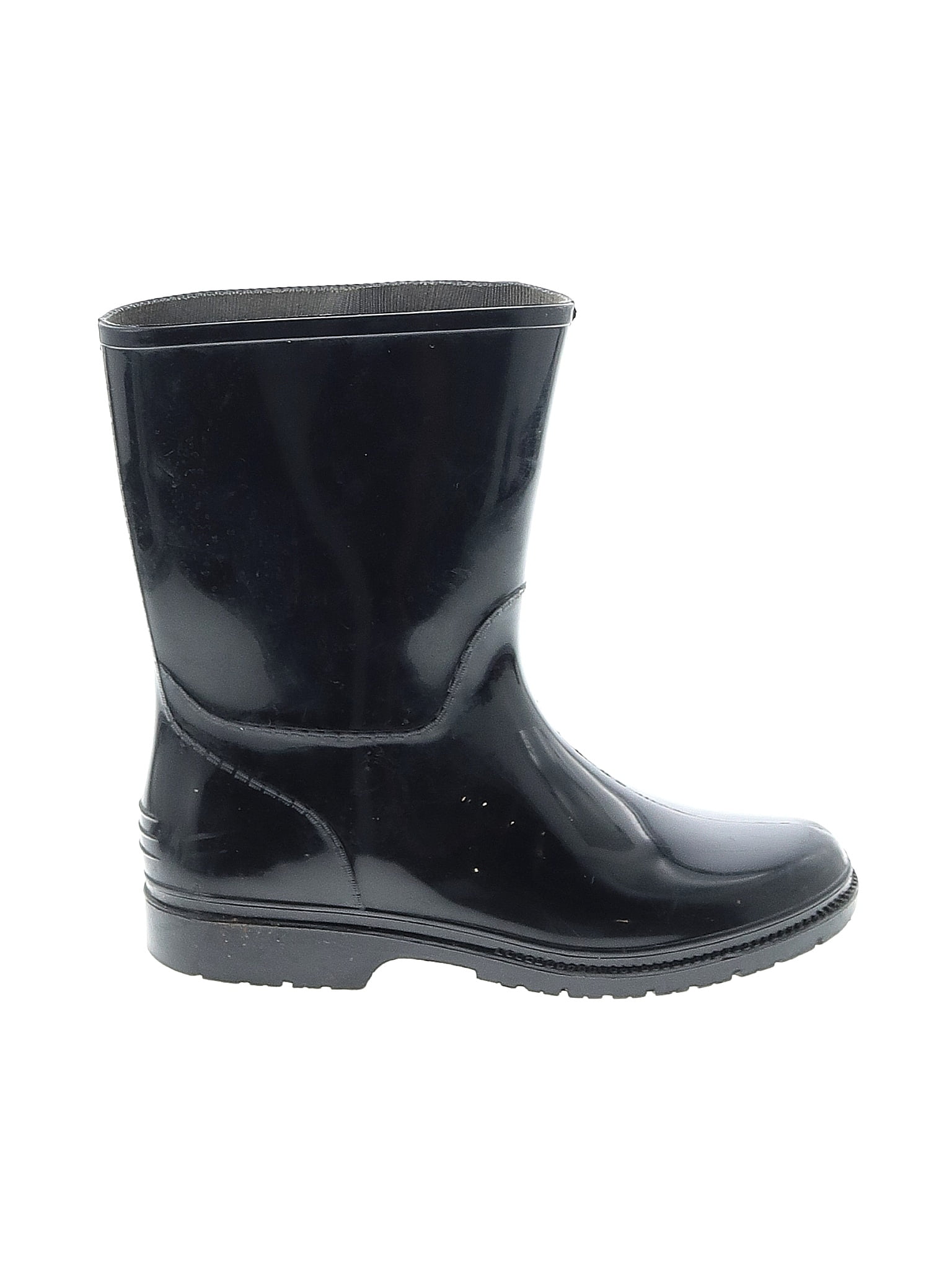 Easy Solid Black Rain Boots Size 2 - 27% off | thredUP