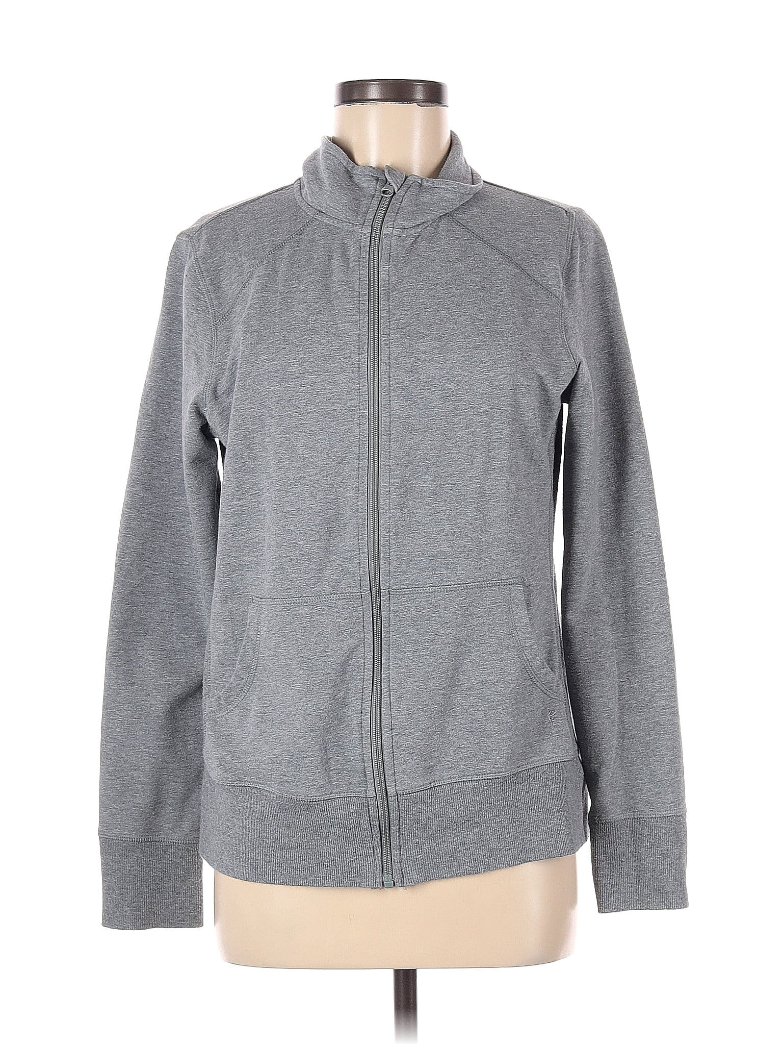 Danskin Now Solid Gray Track Jacket Size L - 37% off | thredUP
