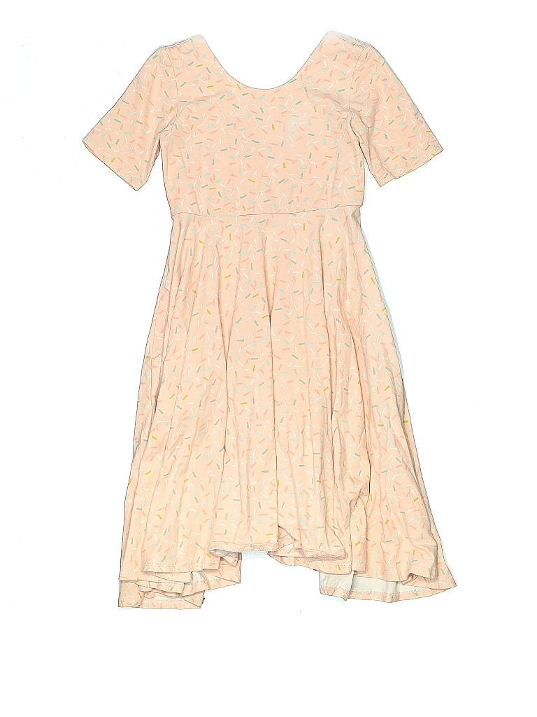 Remie Girl Floral Tan Dress Size 10 - 54% off | thredUP