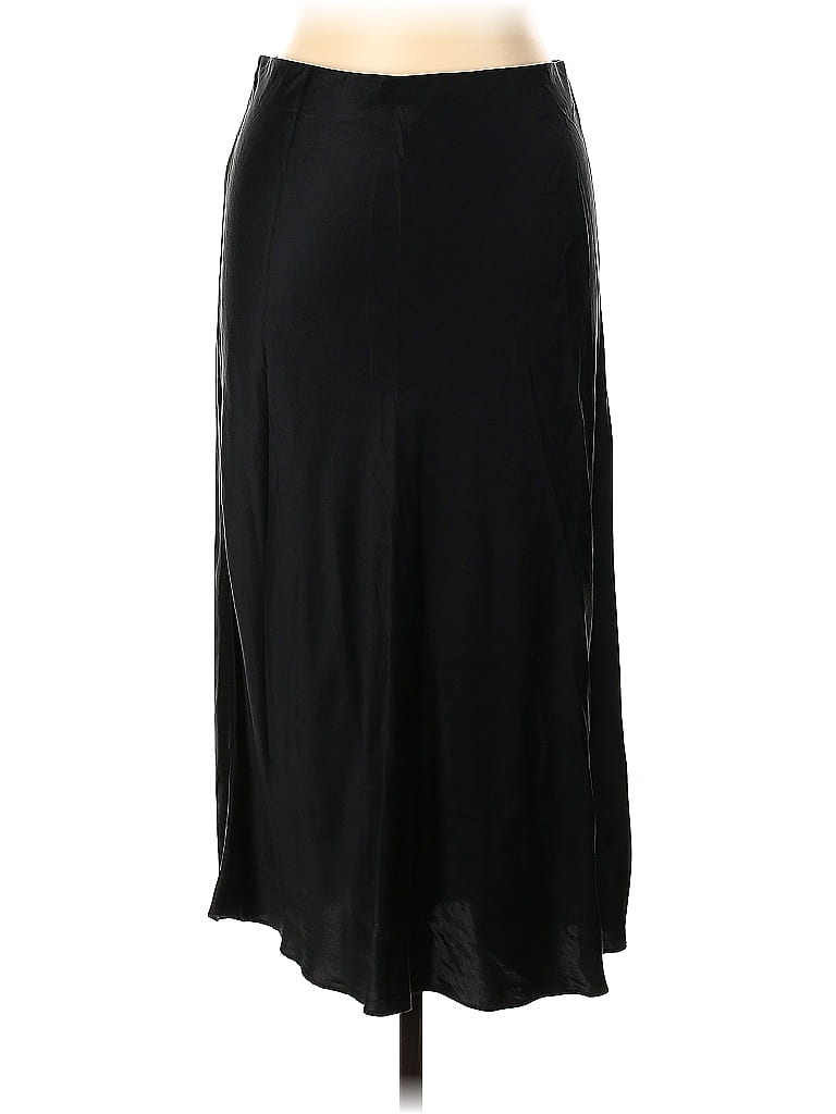 Quince 100% Silk Solid Black Silk Skirt Size L - 61% off | thredUP