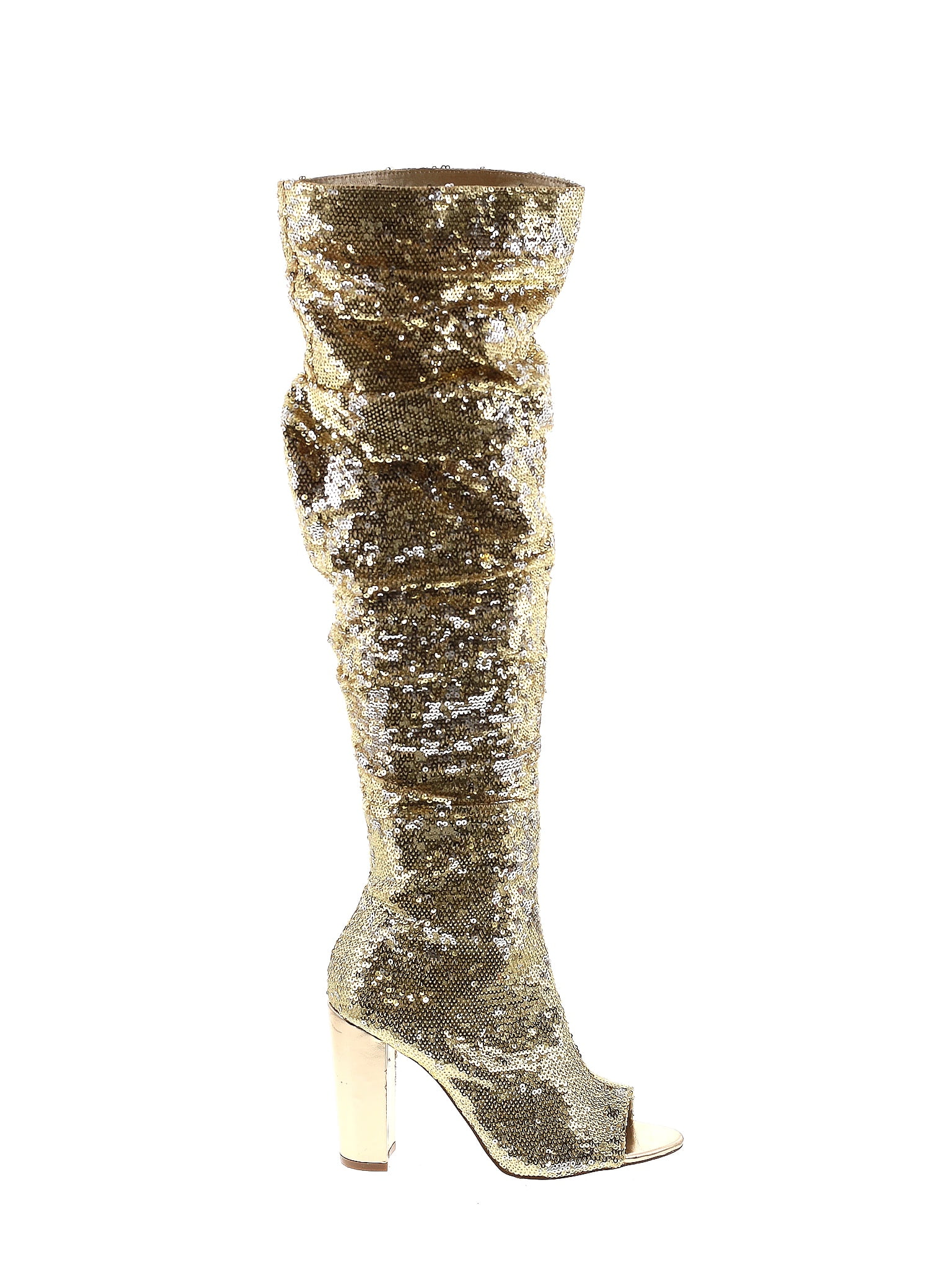 FRH Solid Metallic Gold Boots Size 6 - 43% off | thredUP