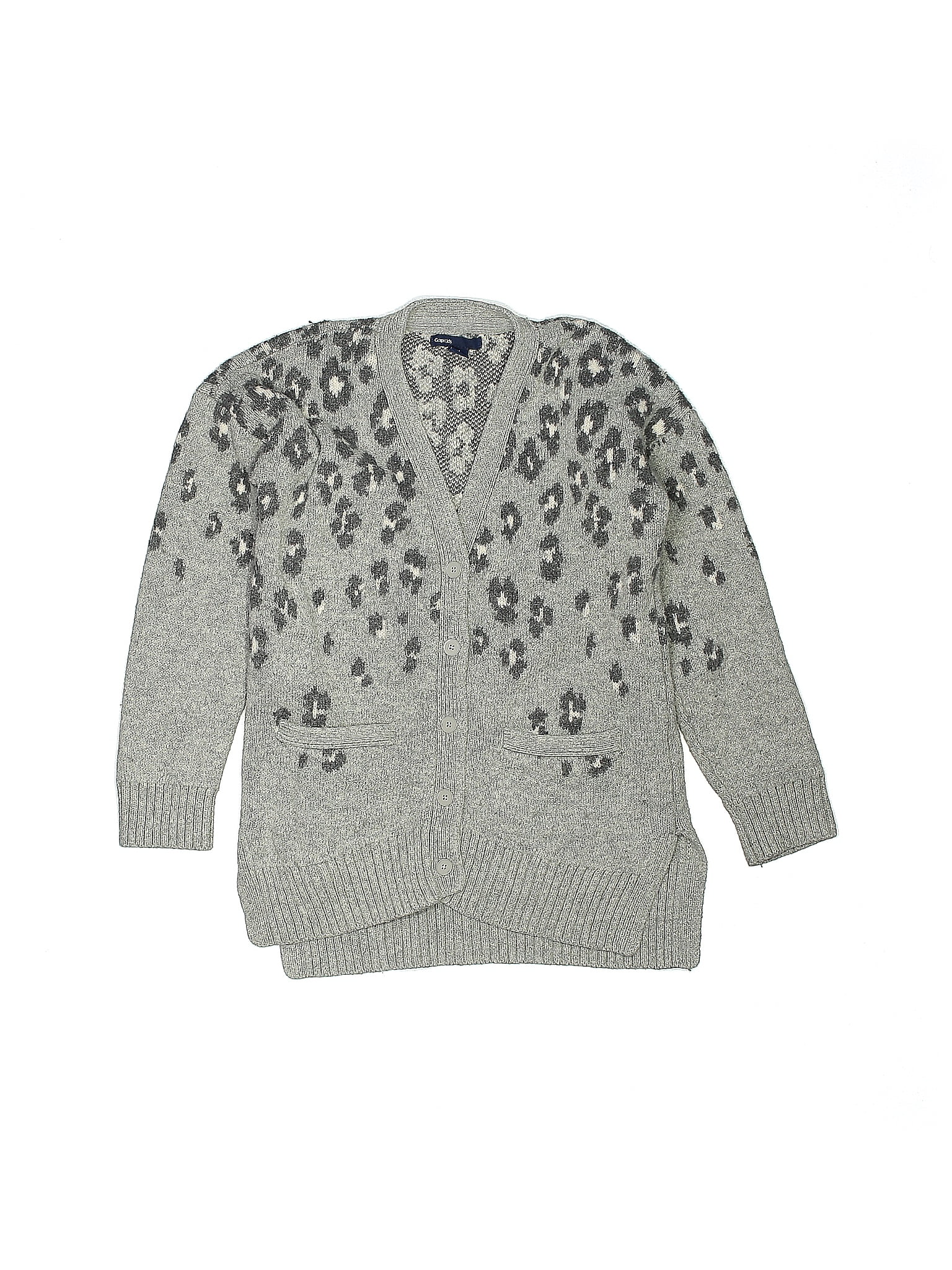 Gap Kids Leopard Print Gray Cardigan Size 8 - 62% off | thredUP