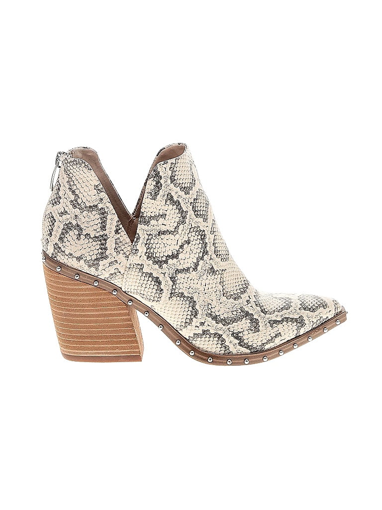 Steve Madden Snake Print Multi Color Ivory Ankle Boots Size 7 1/2 - 62% ...