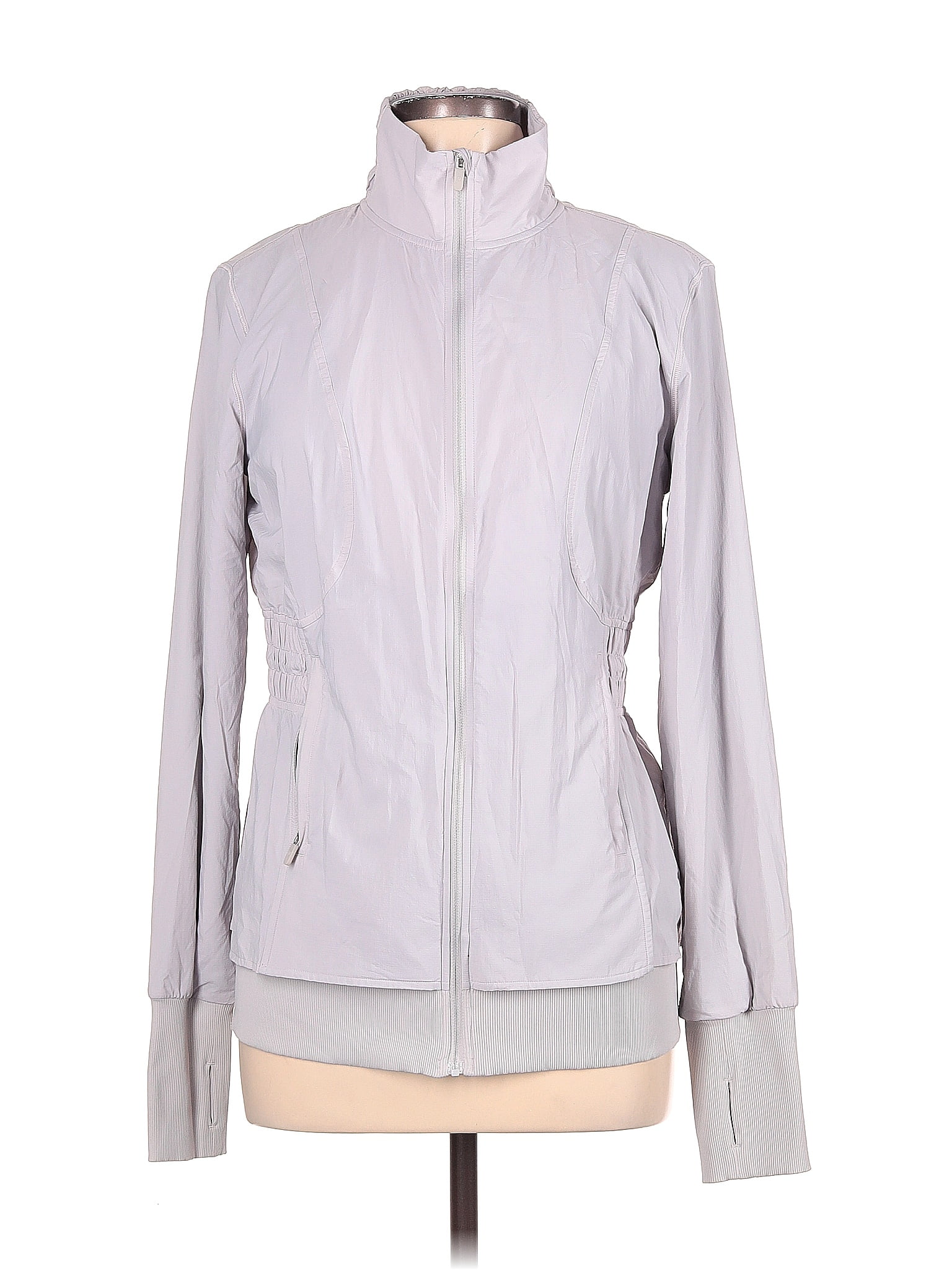 Lululemon Athletica 100% Nylon Gray Track Jacket Size 10 - 49% off ...
