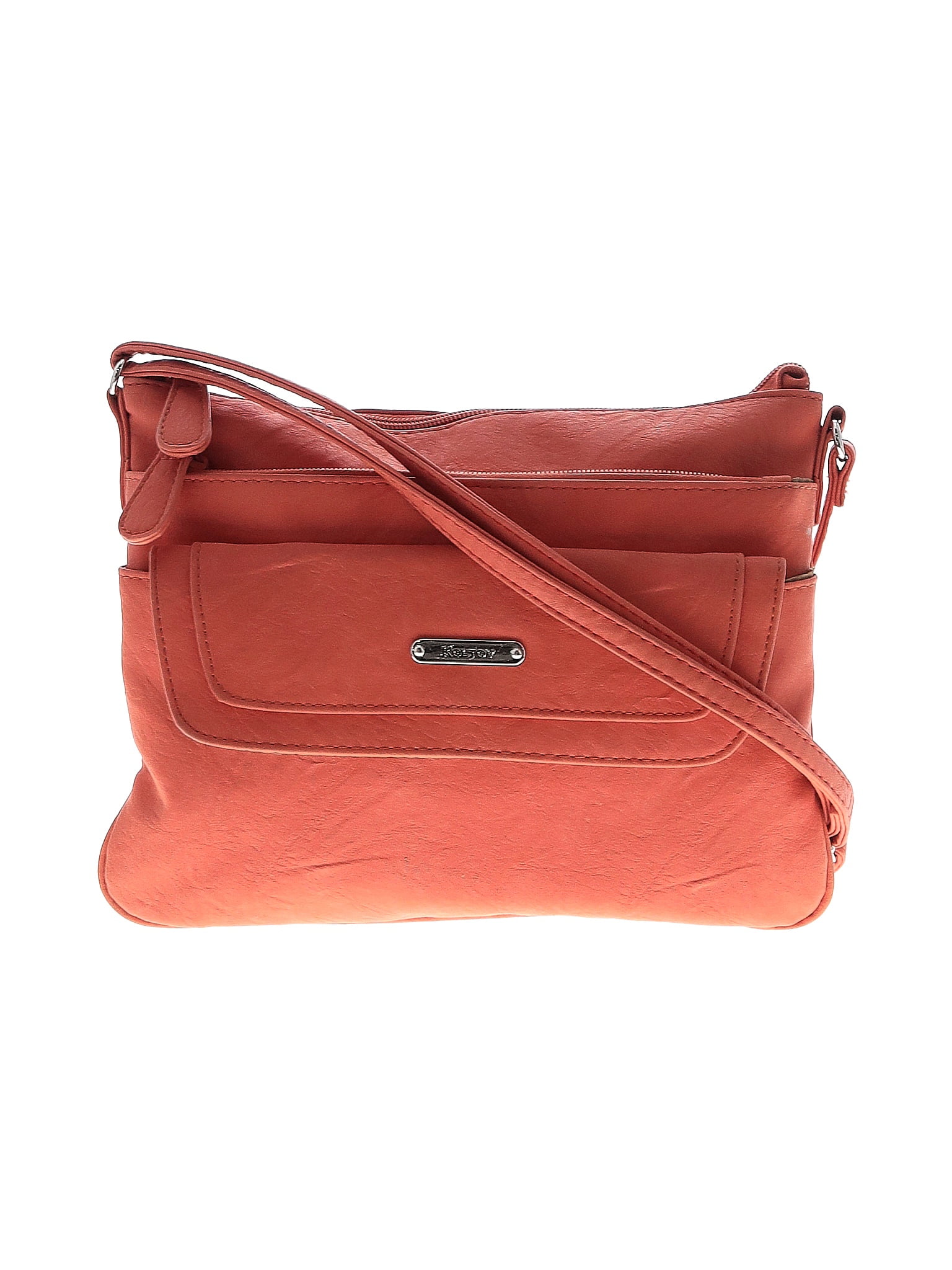 Koltov 100% Vinyl Solid Orange Crossbody Bag One Size - 62% off | thredUP