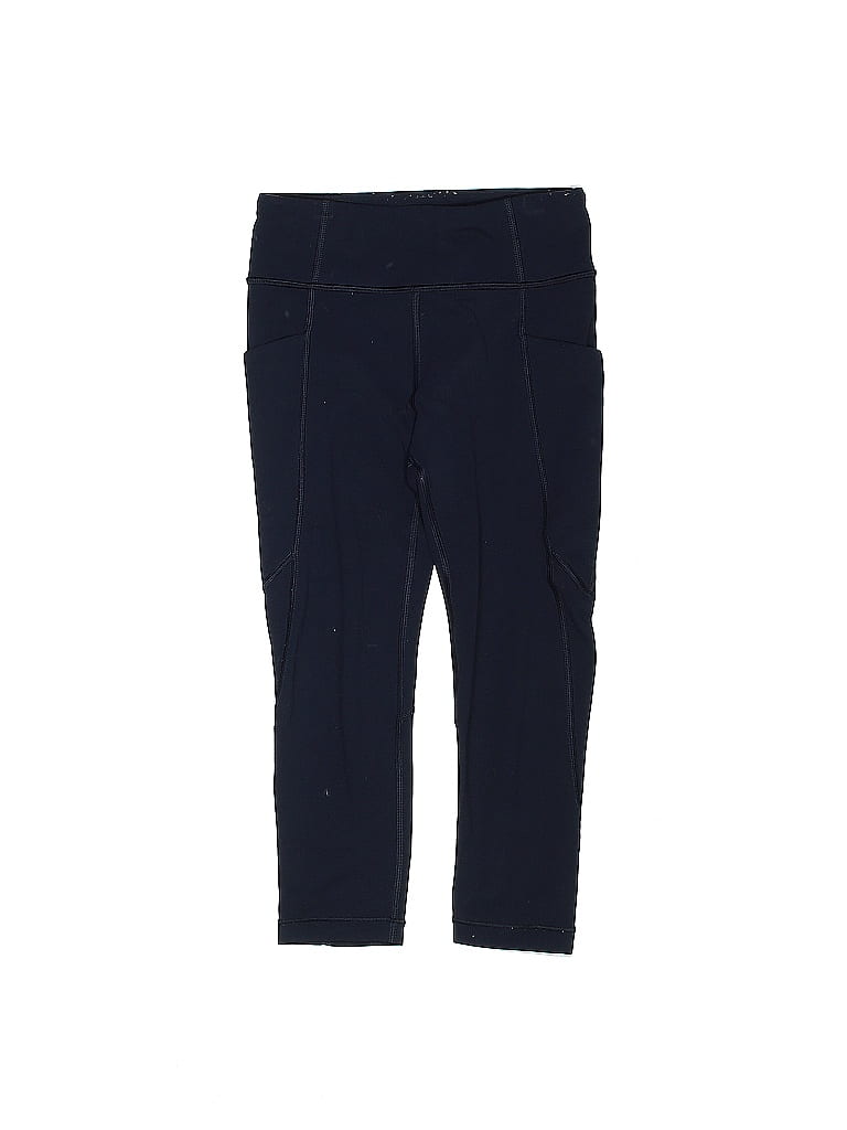 Athleta Girl X Simone Biles Solid Blue Active Pants Size 7 65 Off