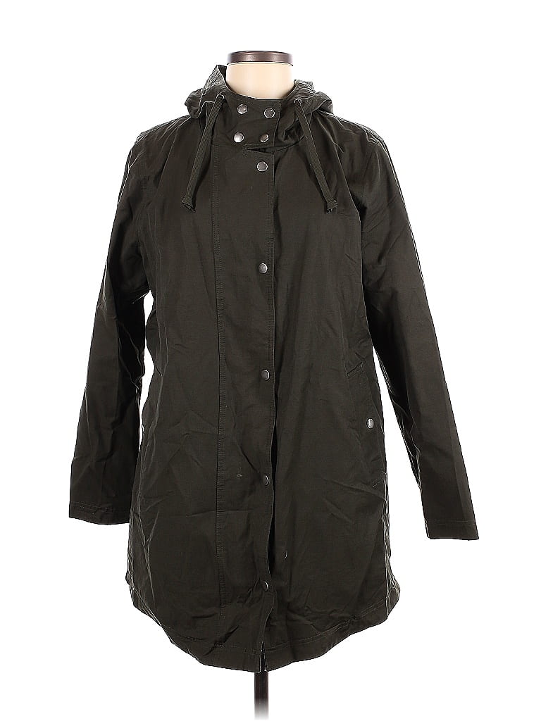 Style&Co Solid Green Jacket Size L - 48% off | thredUP