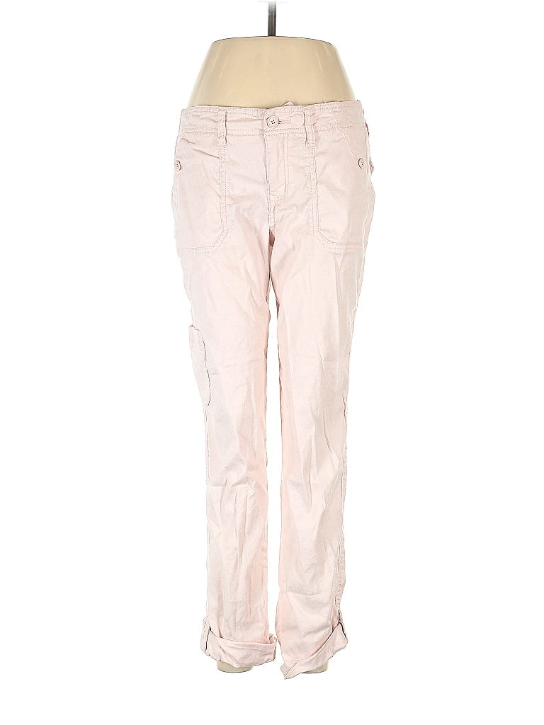Level 99 Solid Pink Linen Pants 27 Waist - 80% off | thredUP