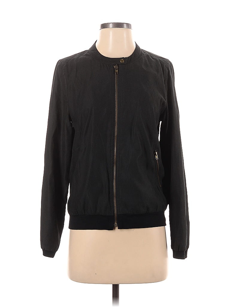 Harper 100% Polyester Solid Black Jacket Size S - 72% off | thredUP