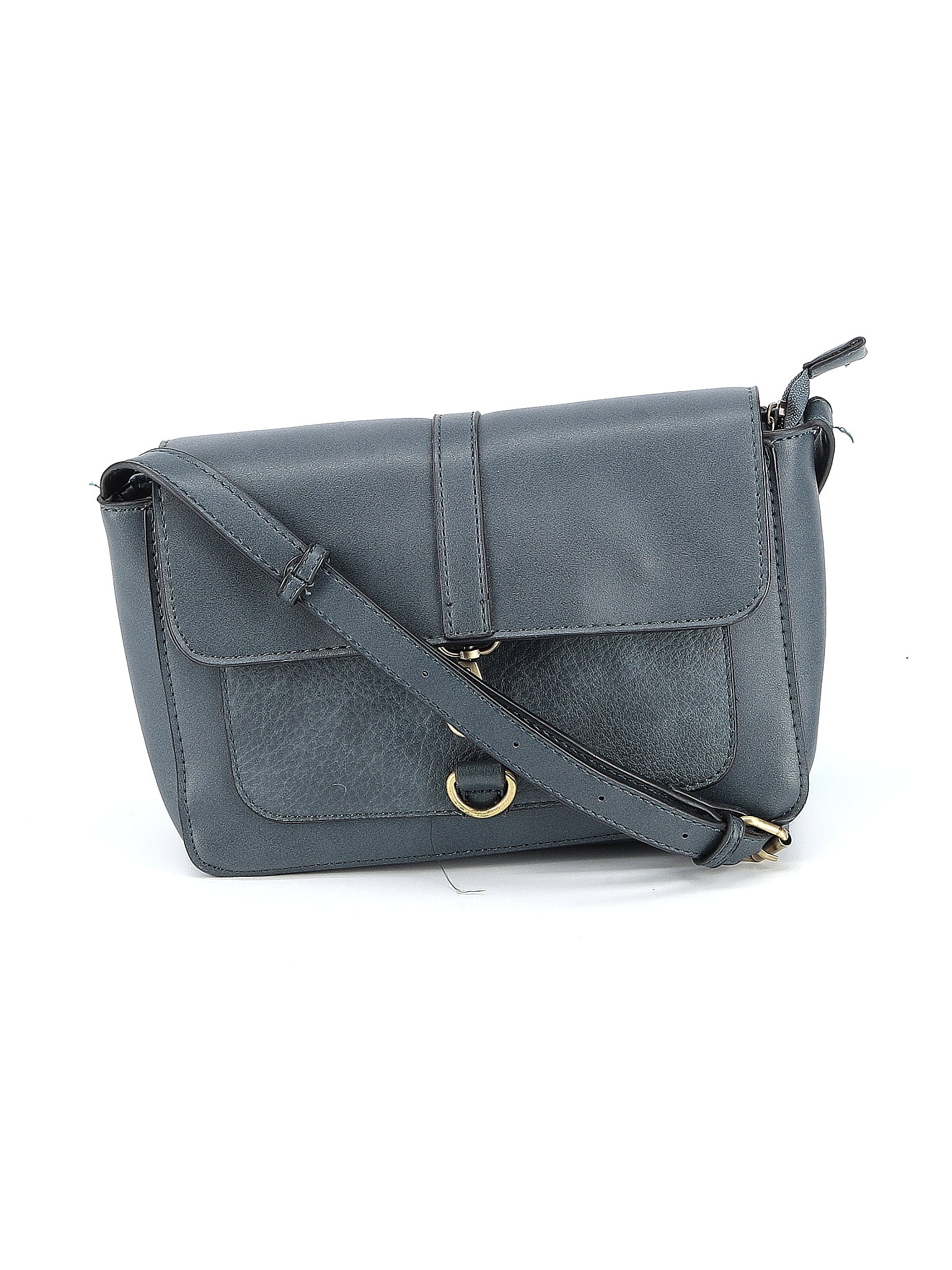 MSK 100% Polyurethane Solid Gray Crossbody Bag One Size - 63% off | thredUP