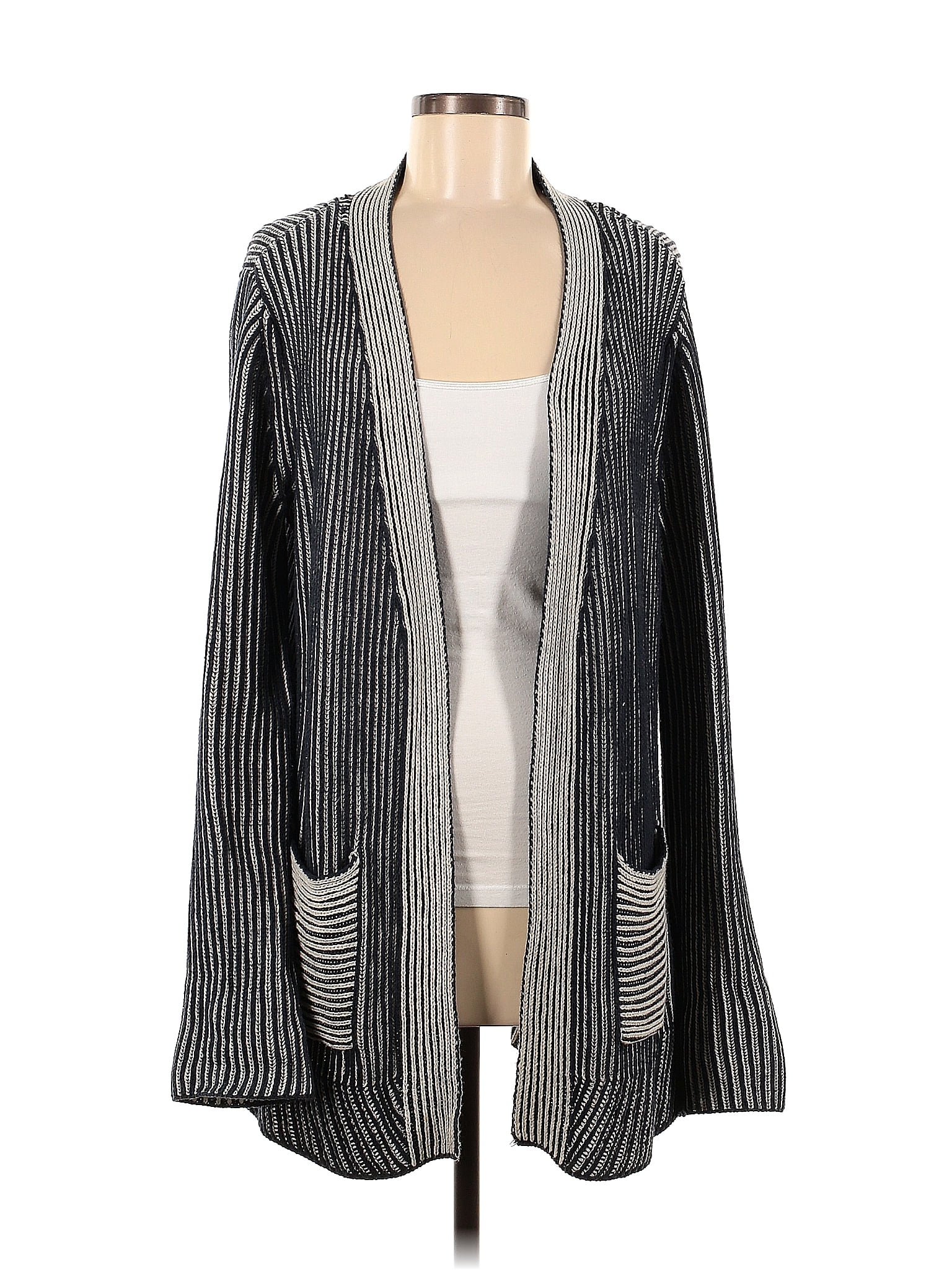 Simply Vera Vera Wang Color Block Gray Cardigan Size M - 53% off | thredUP