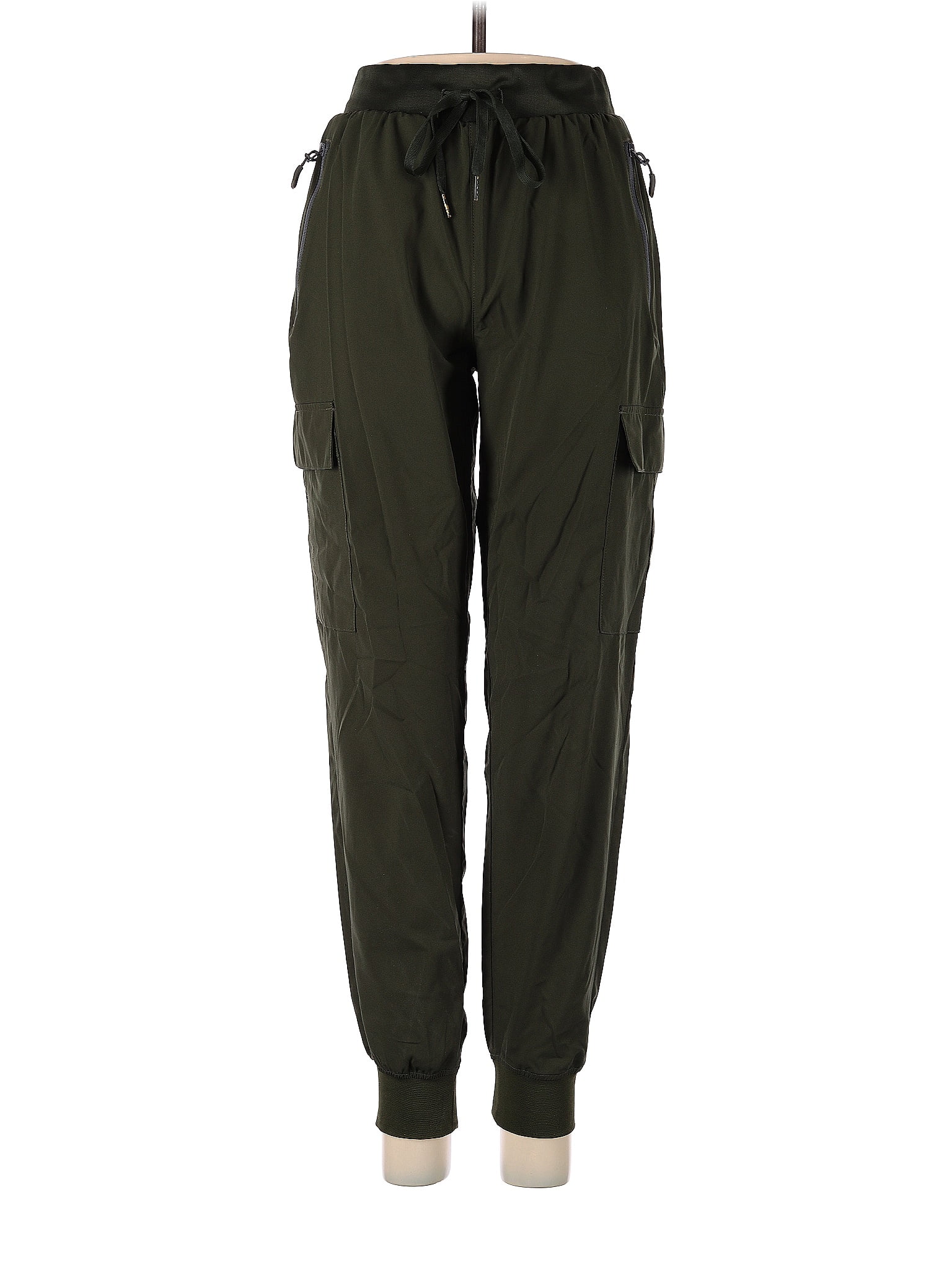 Assorted Brands Solid Green Cargo Pants Size S 52 Off Thredup