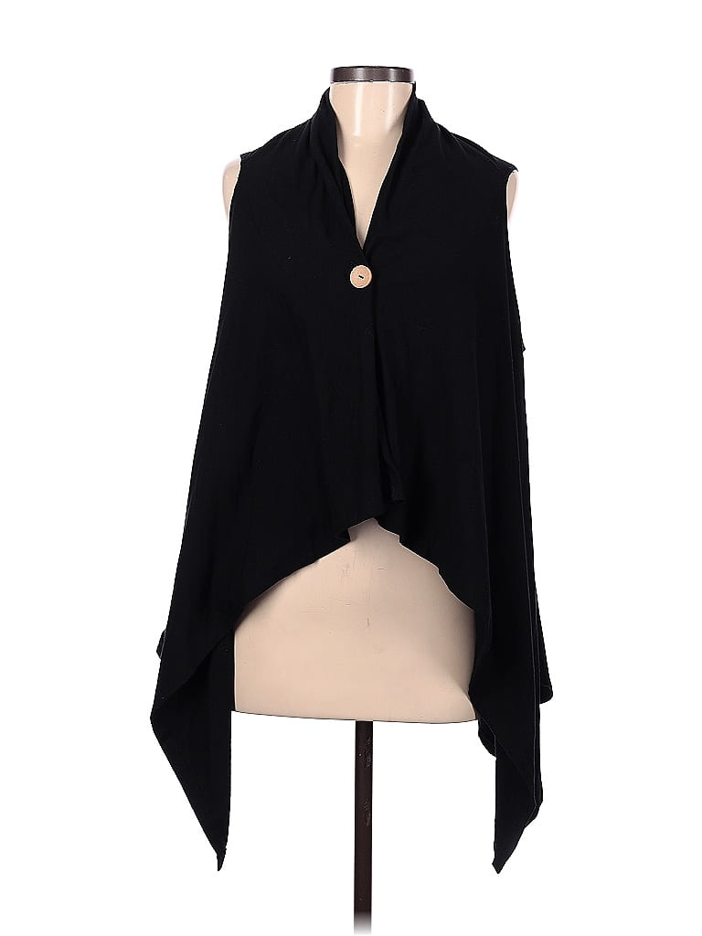 Figwood Color Block Solid Black Cardigan Size Med - Lg - 62% off | thredUP