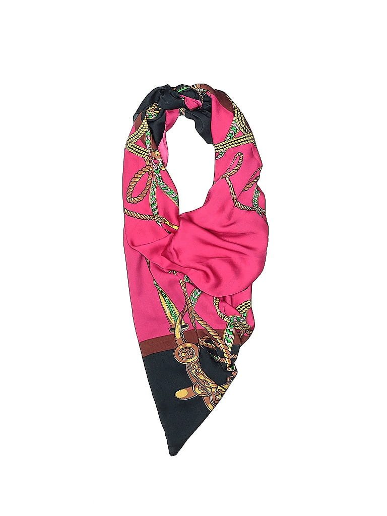 Collection Eighteen 100% Polyester Floral Multi Color Pink Scarf One ...